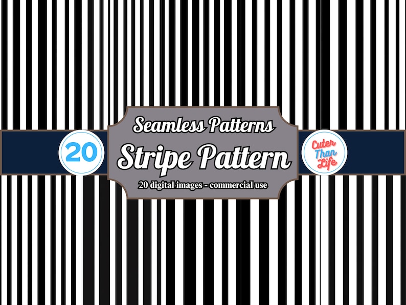 X20 Stripe Pattern SVG, Seamless Pattern Png, Line Print Cut File ...