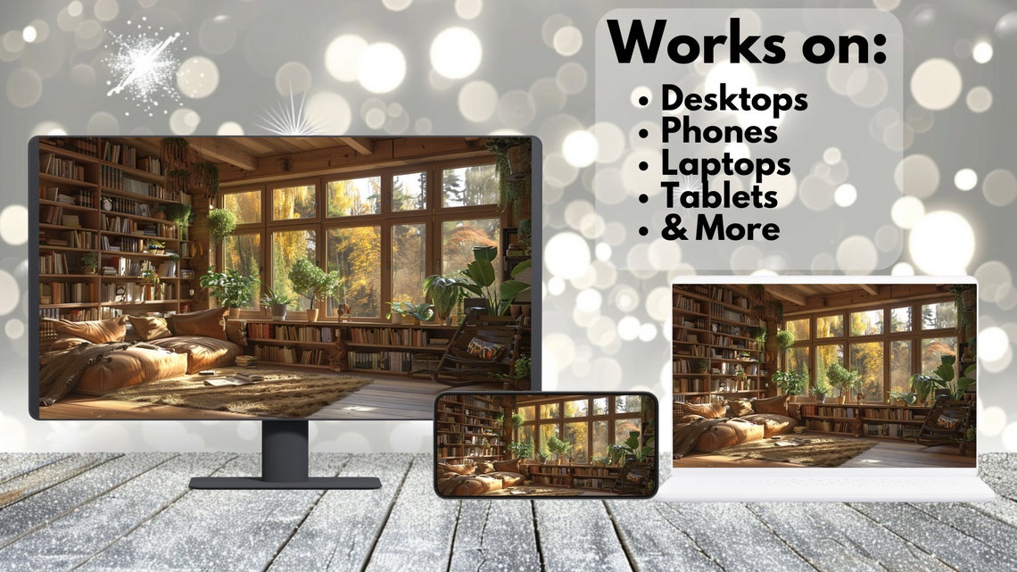 Cozy Cabin Virtual Background | 5 Zoom Virtual Backgrounds | Backdrop ...