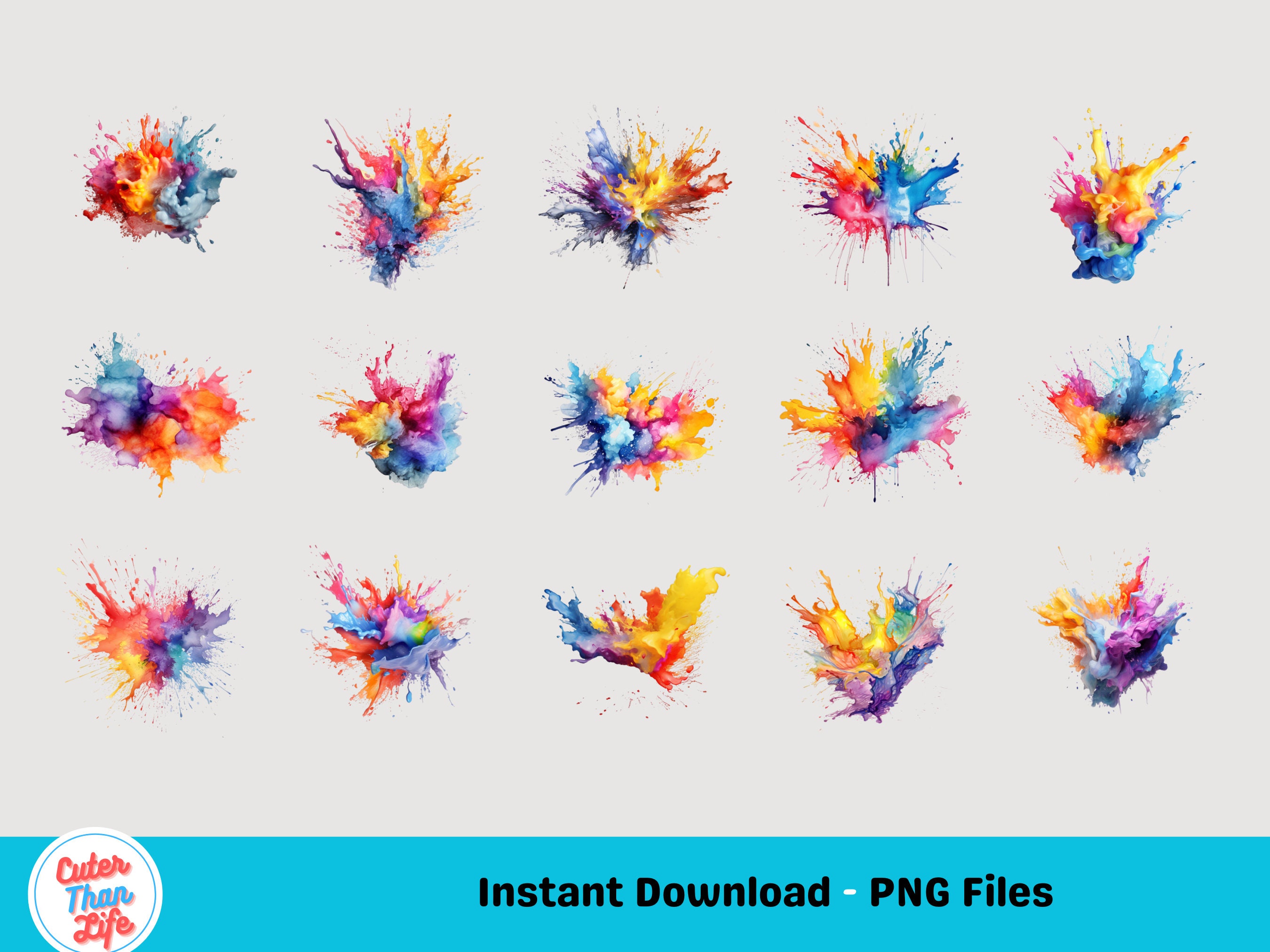 X40 Color Splash Clip Art Color Splash Clipart, Color Splash Png, Paint ...