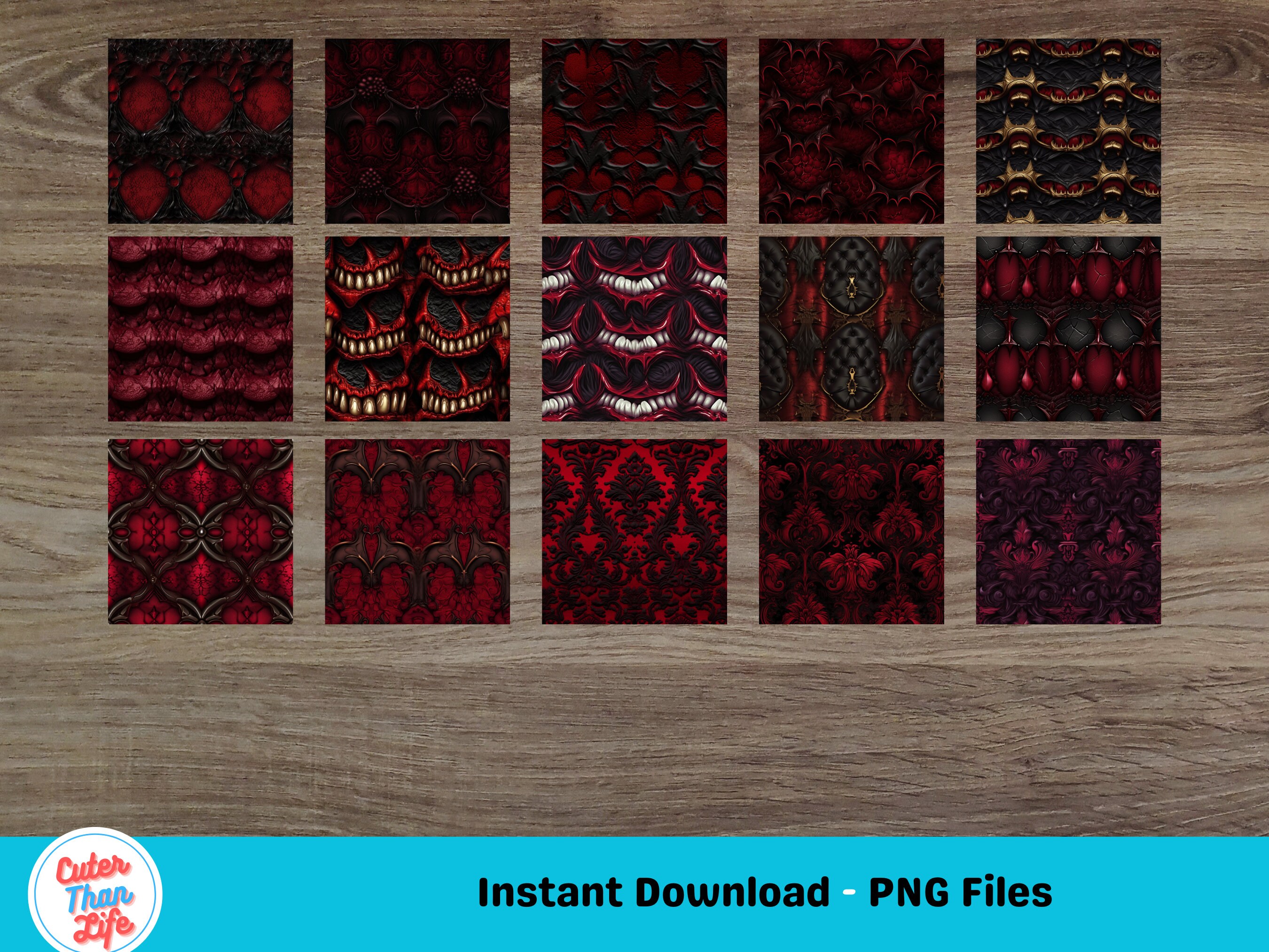 X28 Luxury Vampire Digital Paper, Halloween Digital Paper, Seamless ...