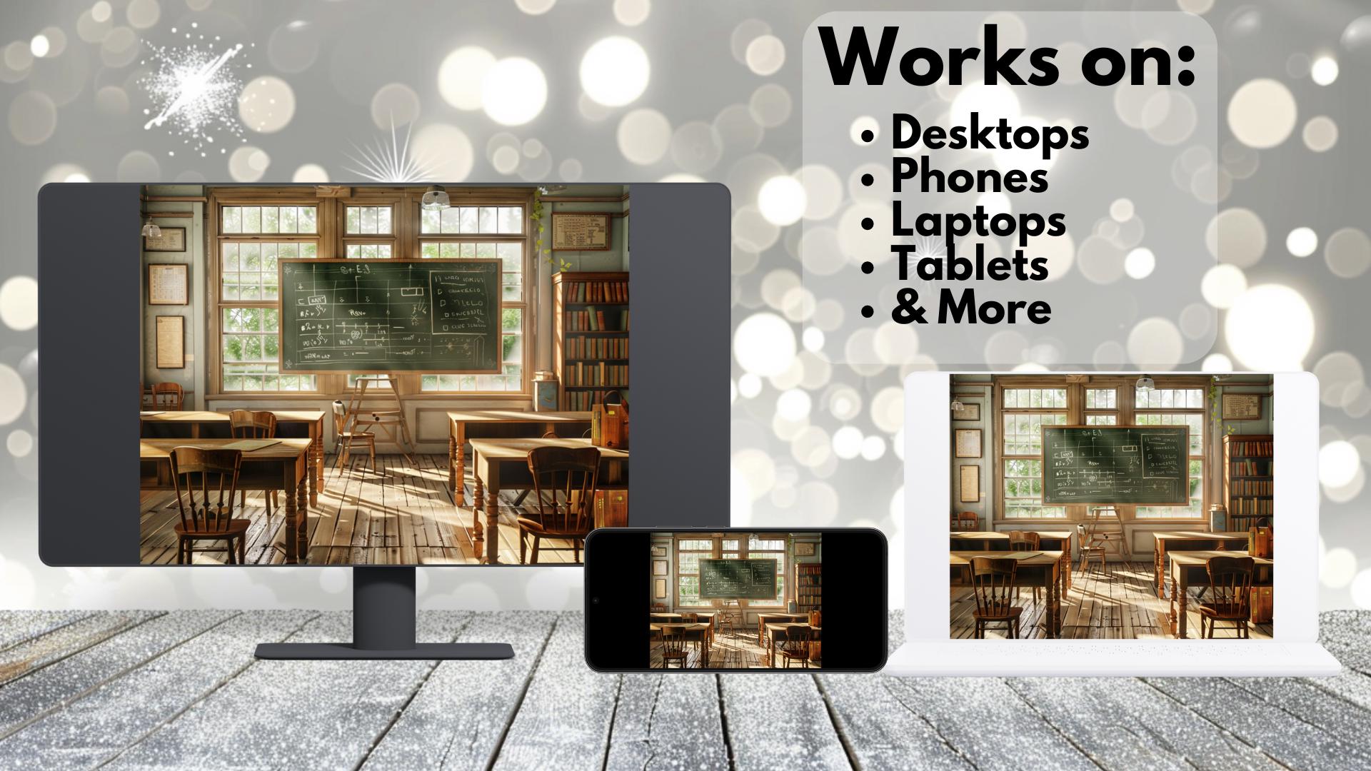 X5 Virtual Classroom Backgrounds, Zoom Backgrounds, Classroom ...