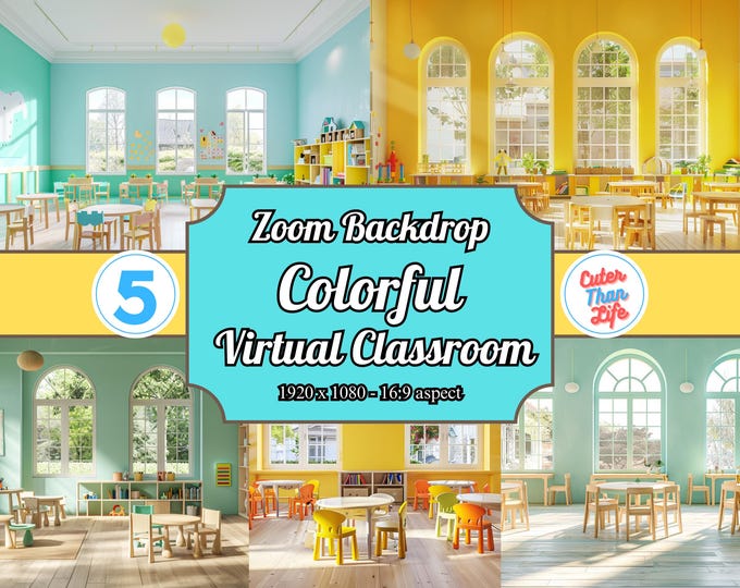 Online Teaching Zoom Background, Teacher Virtual Background, Vipkid ...