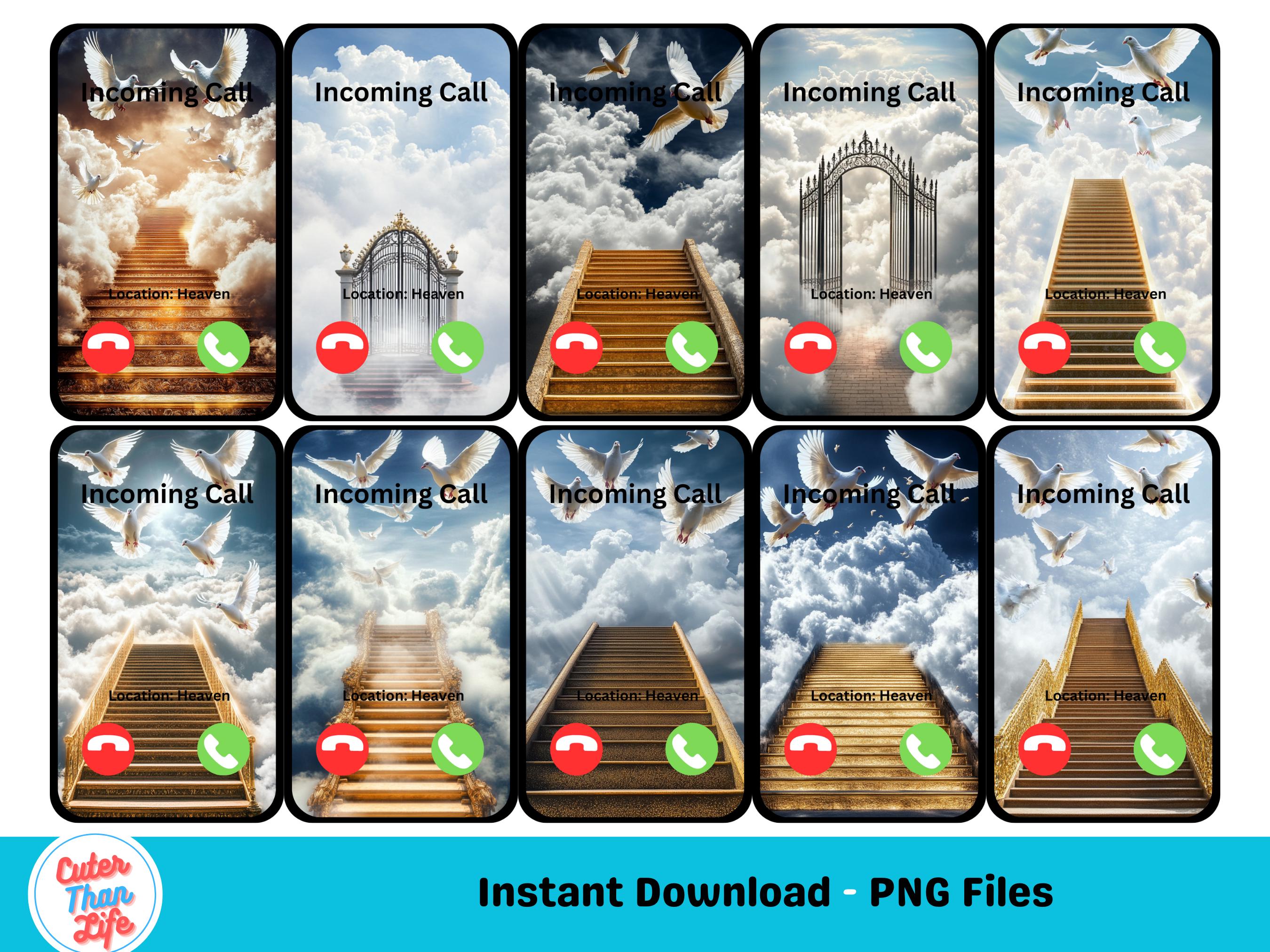 X20 Phone Call From Heaven | PNG File, Sublimation, UV/DTF Printing ...