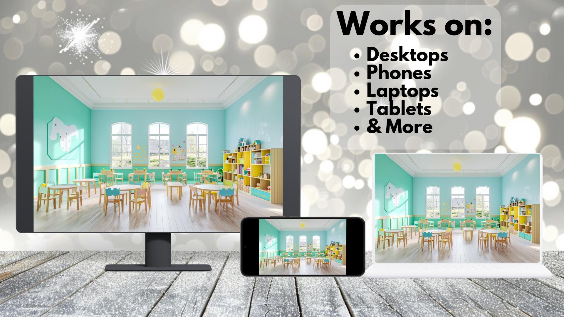 X5 Virtual Classroom Backgrounds, Zoom Backgrounds, Classroom ...