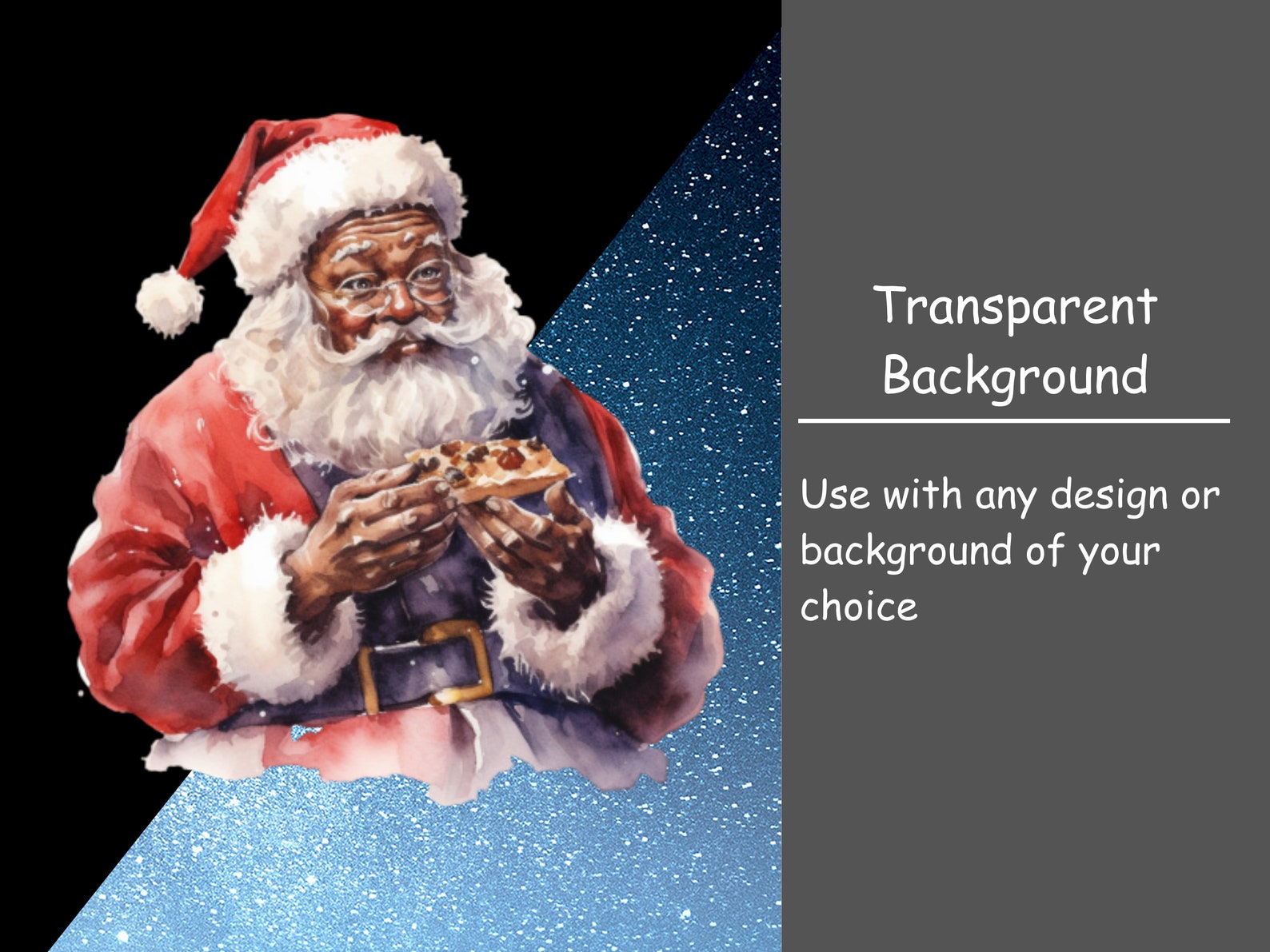 30 Black Santa PNG Bundle Santa PNG for Sublimation Santa Clipart ...