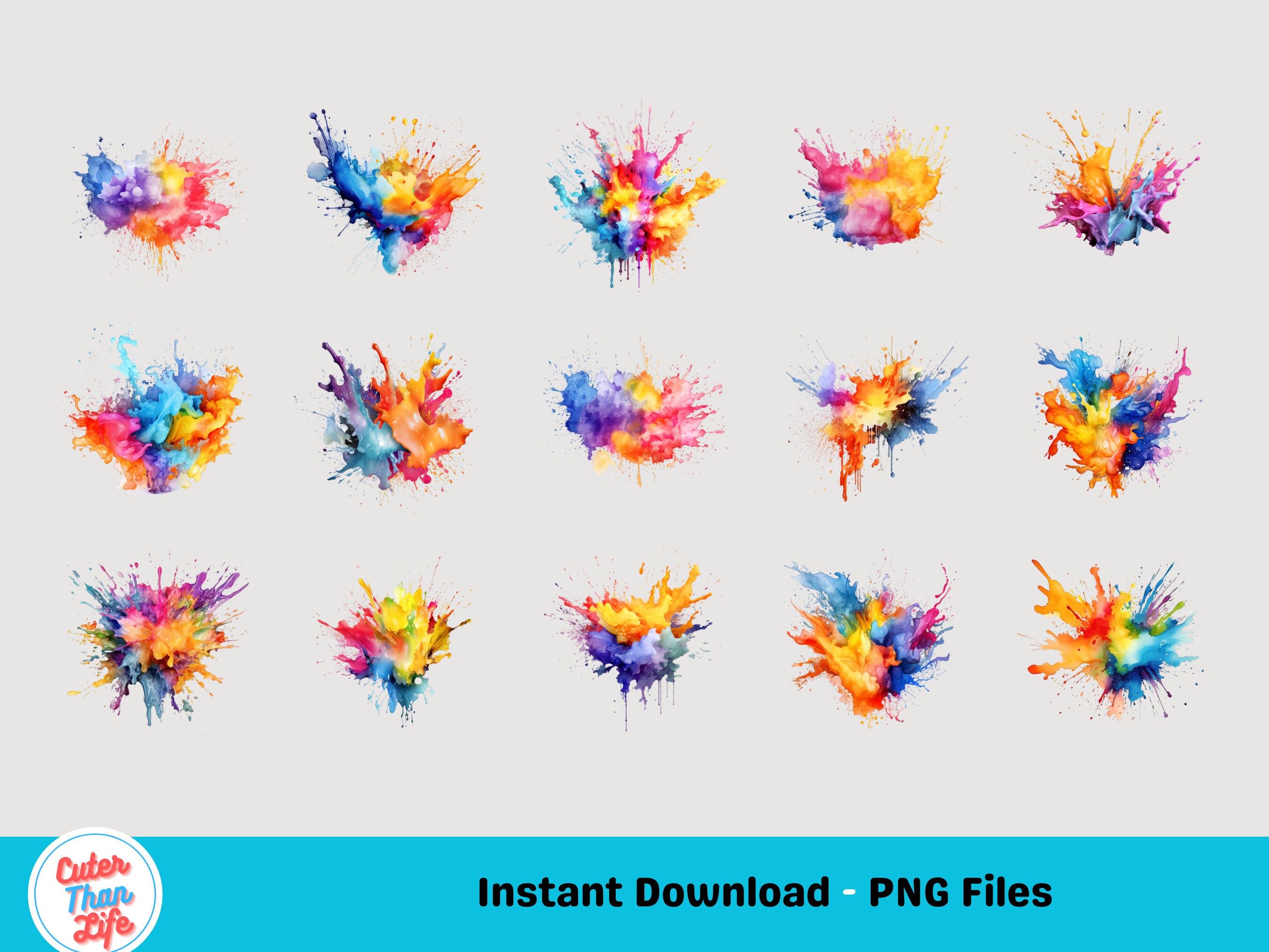 X40 Color Splash Clip Art Color Splash Clipart, Color Splash Png, Paint ...