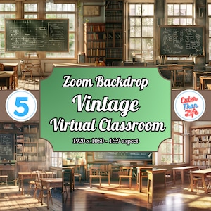 X5 Virtual Classroom Backgrounds, Zoom Backgrounds, Classroom ...