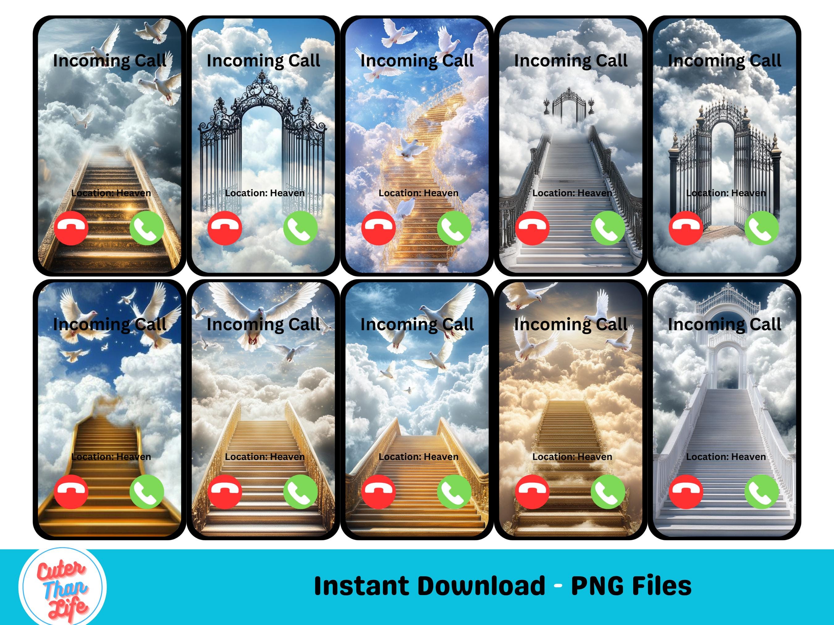 X20 Phone Call From Heaven | PNG File, Sublimation, UV/DTF Printing ...