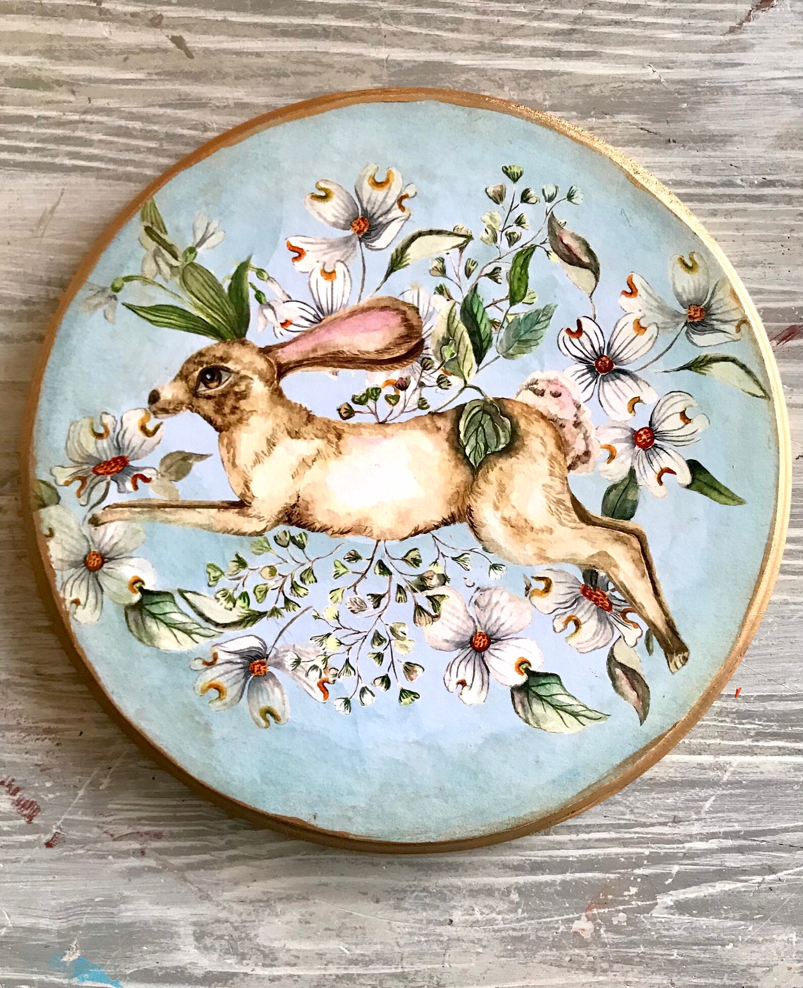 French Country Rabbit Sign Country French Bunny Print Bunny | Etsy