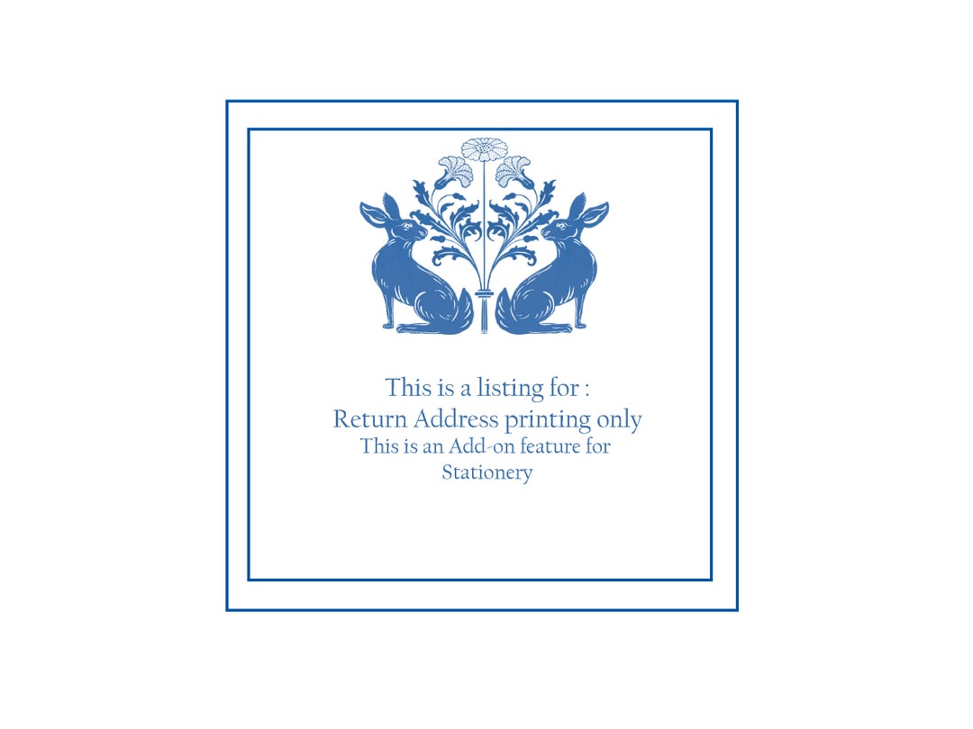 Custom Envelopes, Return Address Printing, Add-on, Personalized ...