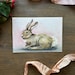 Bunny Rabbit Print, Bunny Oil Painting Print, Rabbit Oil Painting ...