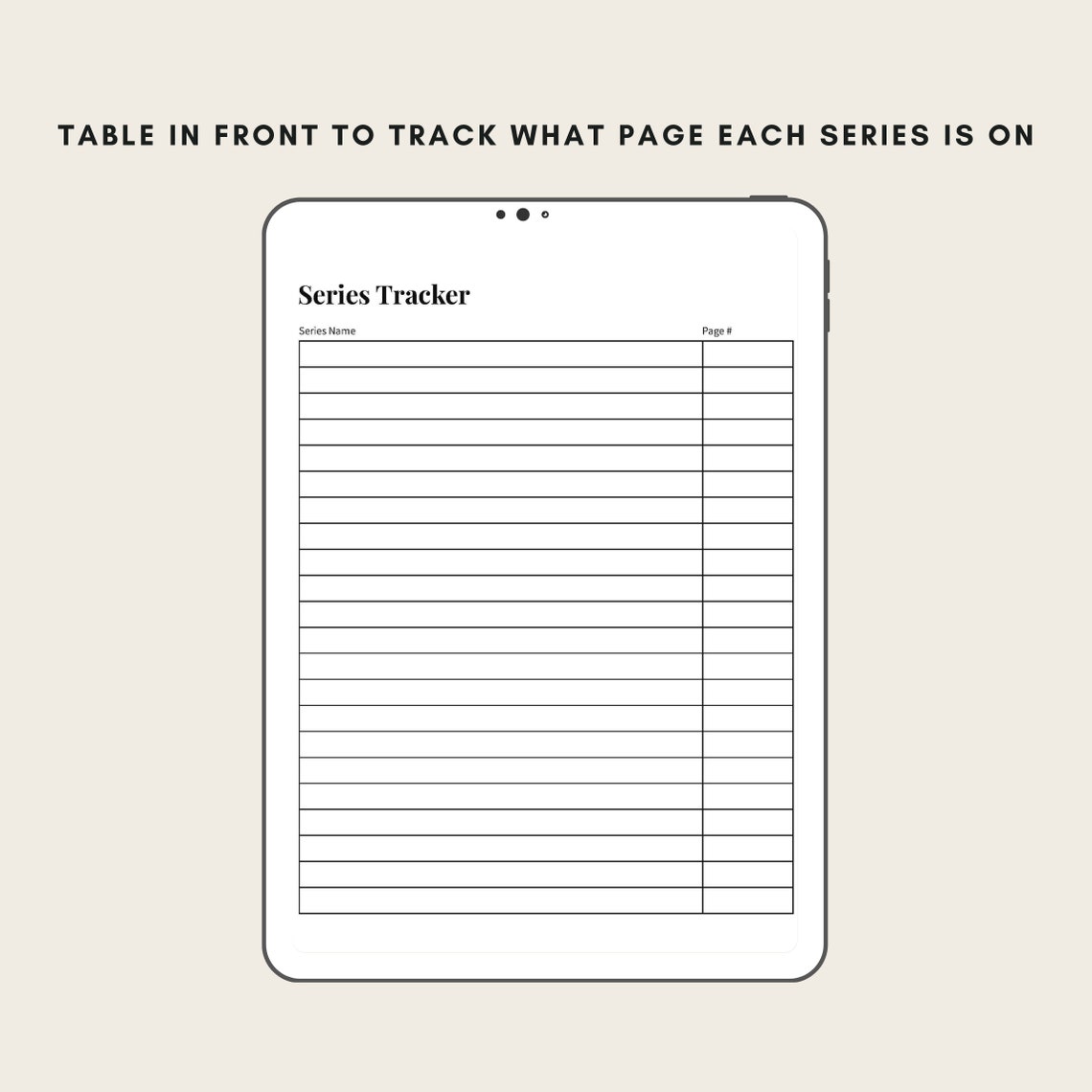 Digital Book Series Tracker for Goodnotes, Notability, Etc. - Etsy