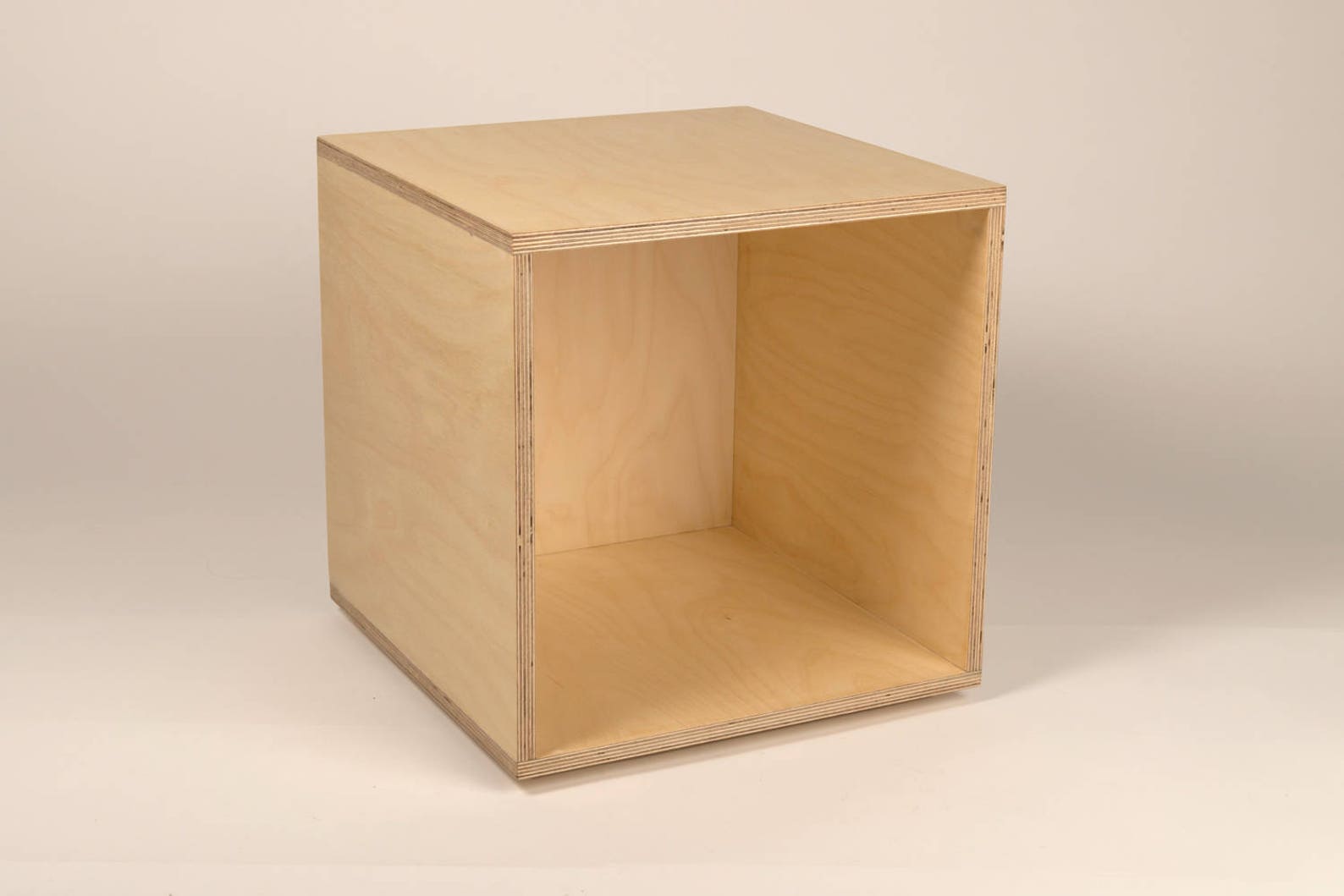 Modular Plywood Storage Cube with Back | Etsy