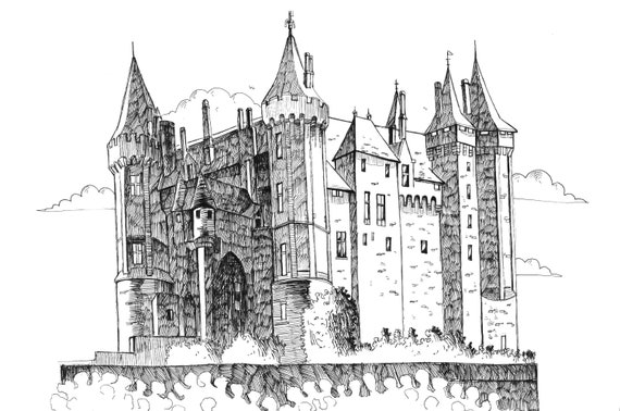 How To Draw A Realistic Castle