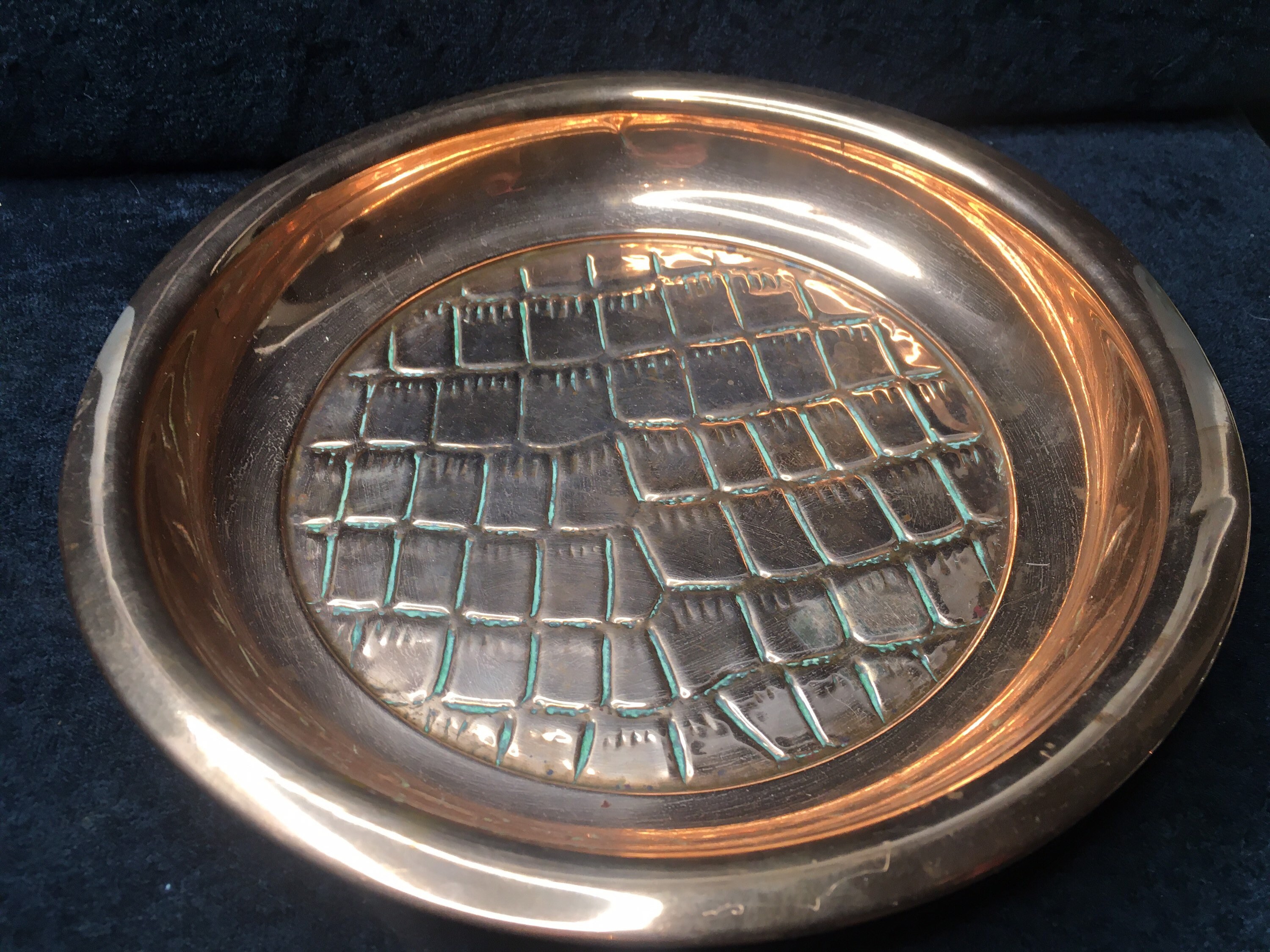 Vintage Joseph Sankey of Bilston Copper Plate / Tray Crocodile - Etsy