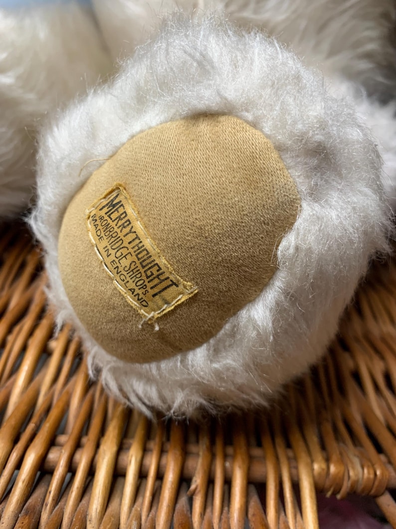 Vintage Rare Collectable Grey / White Merrythought Pyjama Case TEDDY ...
