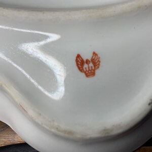 Very Rare and Early Antique Porcelain Inkwells Dish and Stand by Carl ...