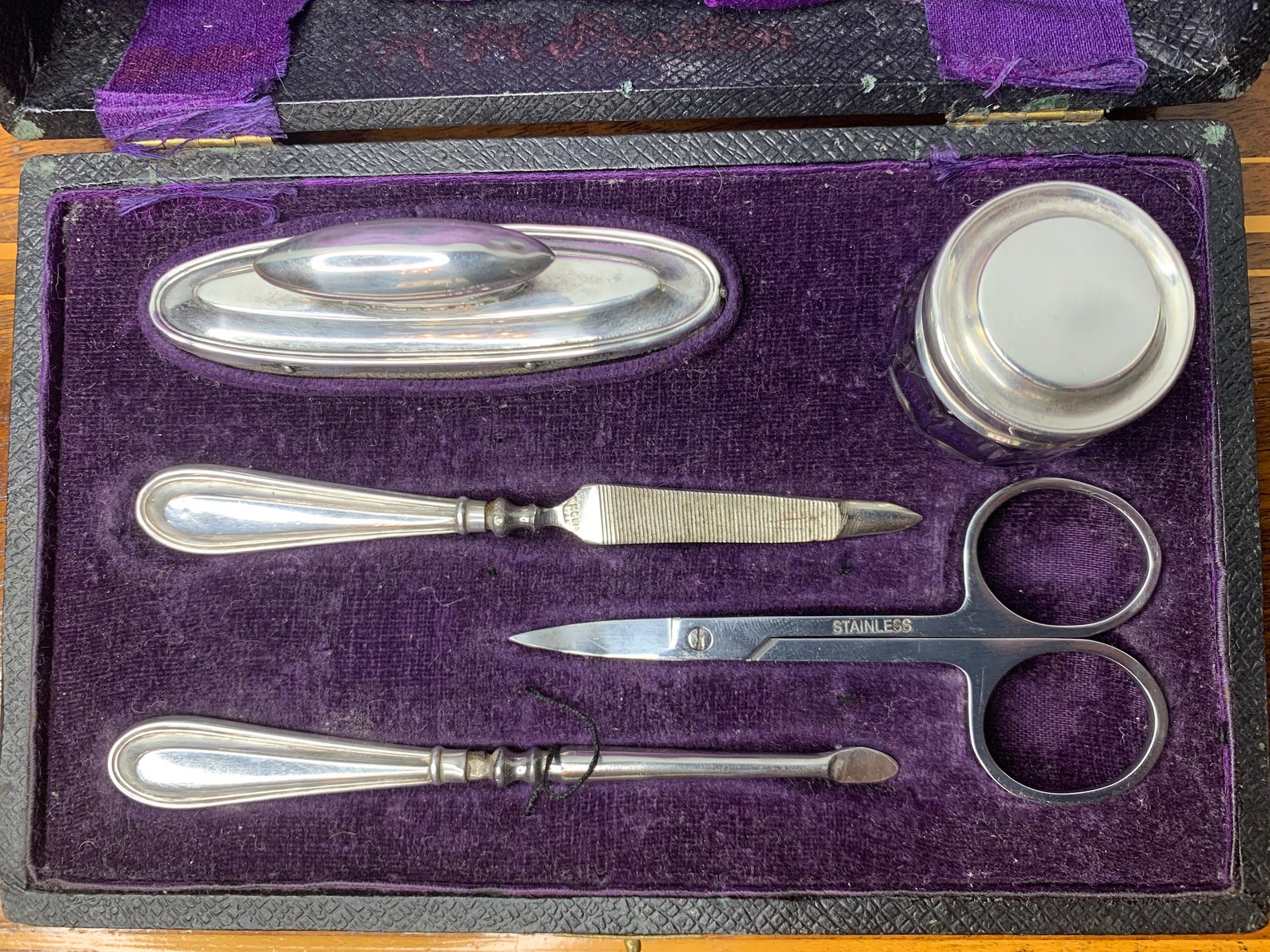 Vintage Art Deco Henry Matthews Sterling Silver Manicure Set 1917 - Etsy