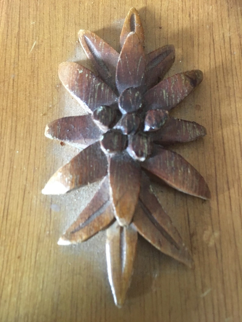 Vintage Black Forest Music Box With Edelweiss Carved Wooden - Etsy UK