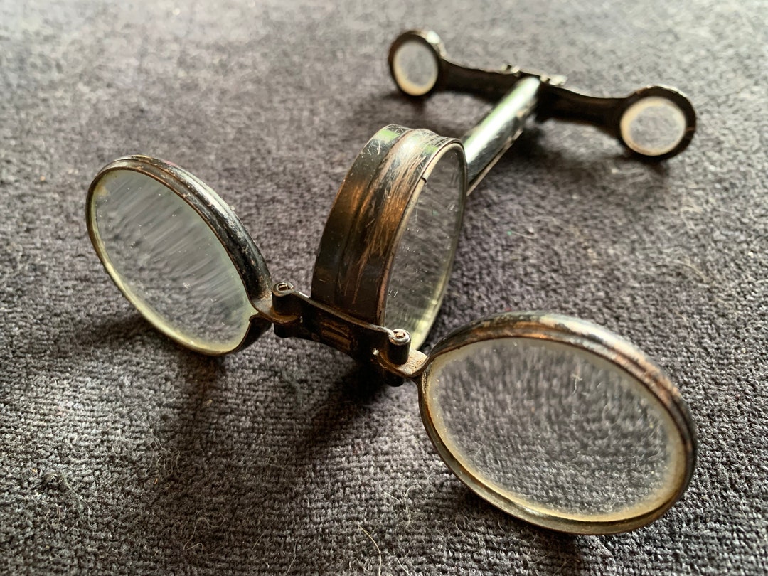 Rare Antique Bavarian Folding Binoculars With Compass and Signaling ...