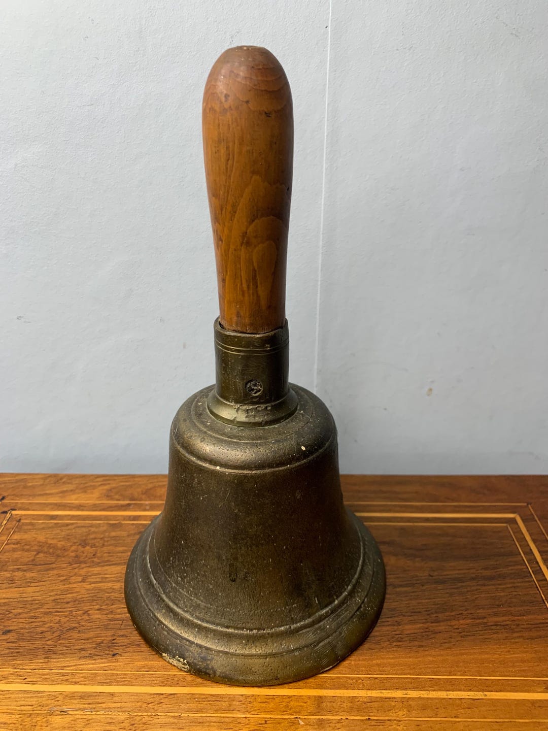 Vintage Large Bronze School Bell - Etsy