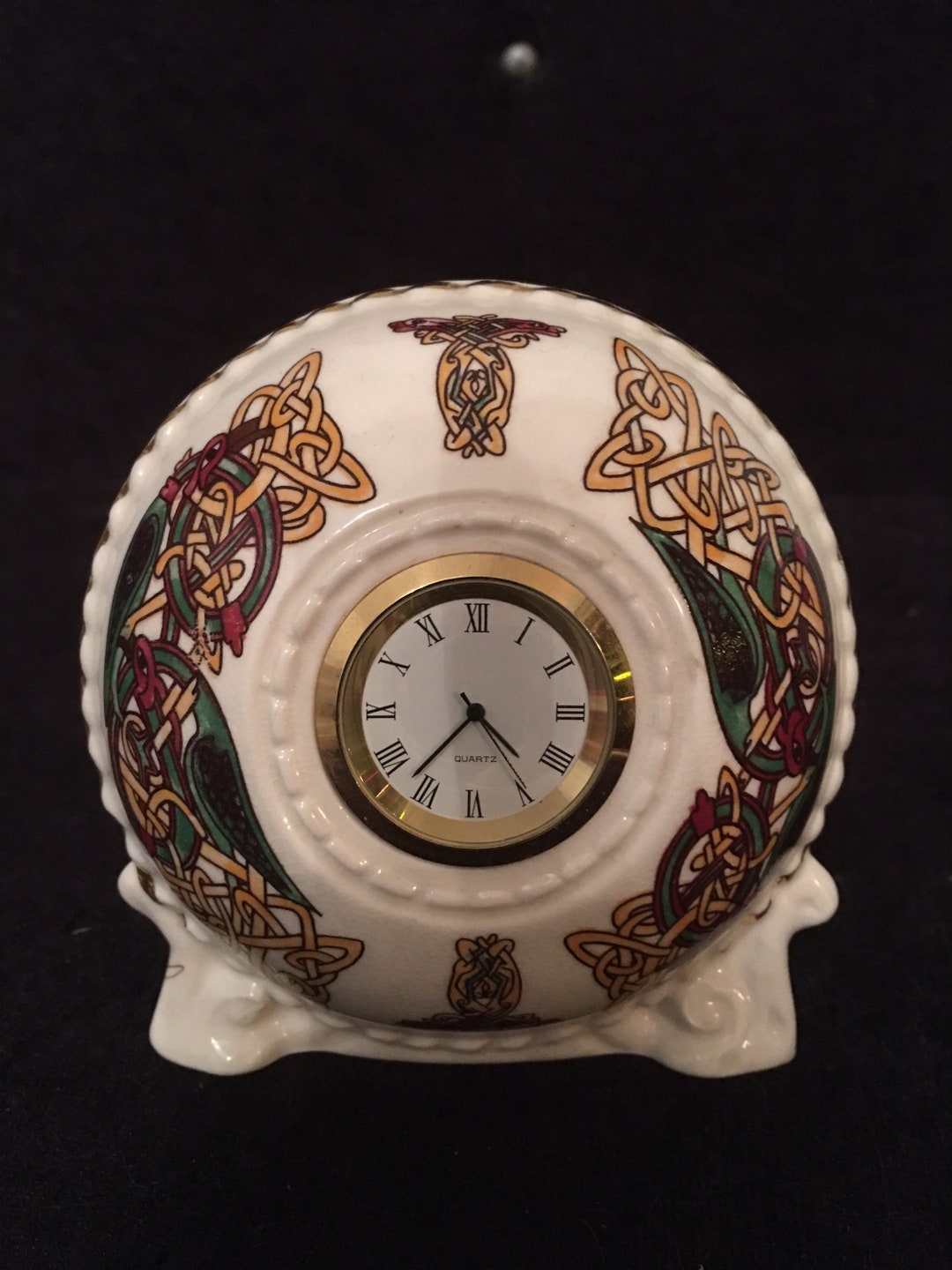 Vintage CRE Irish Celtic Design Clock Signed by Artist Joe Mccaul - Etsy