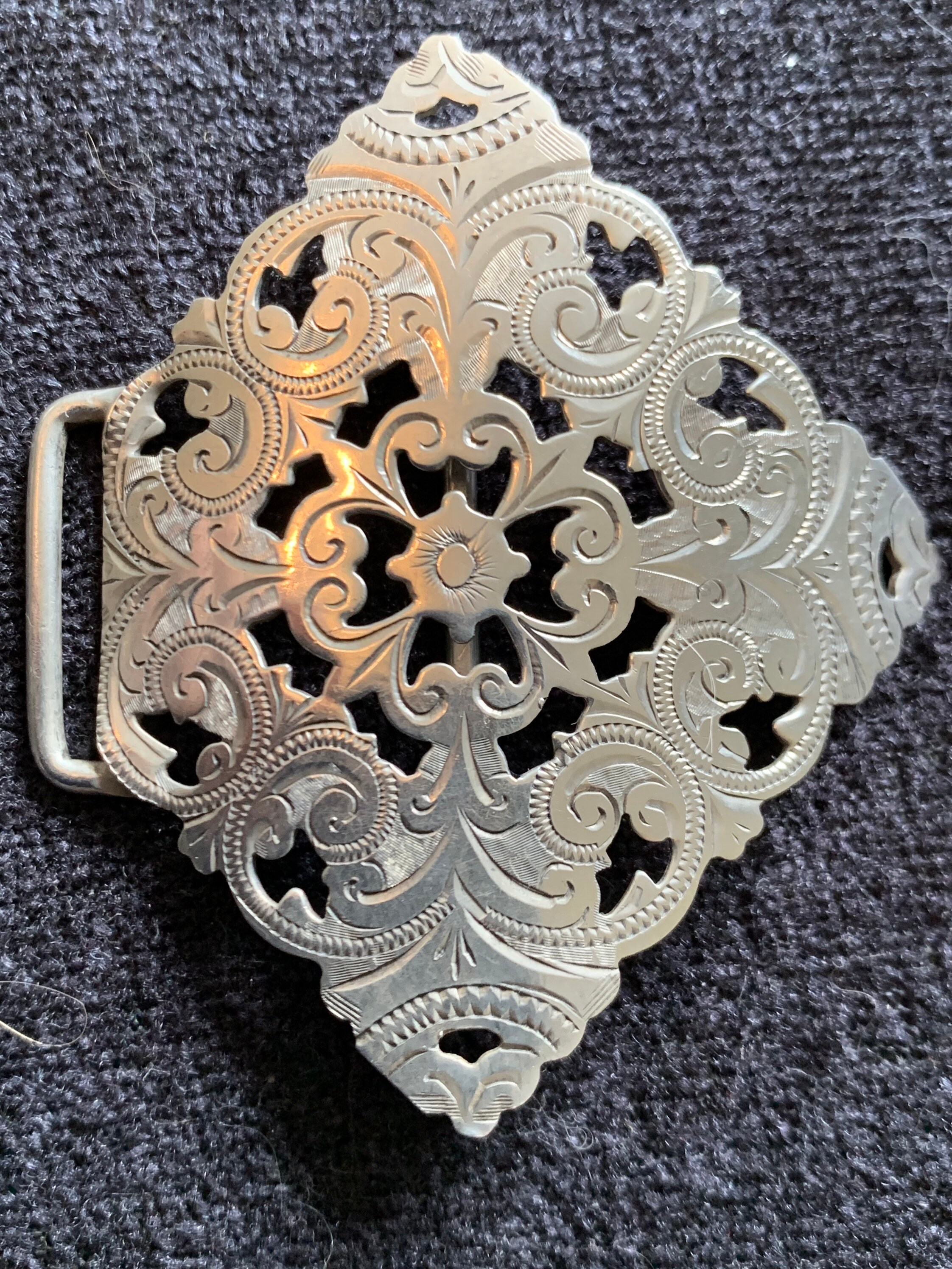 Antique Early Stunning Sterling Silver Nurses Buckle by Adiee and ...