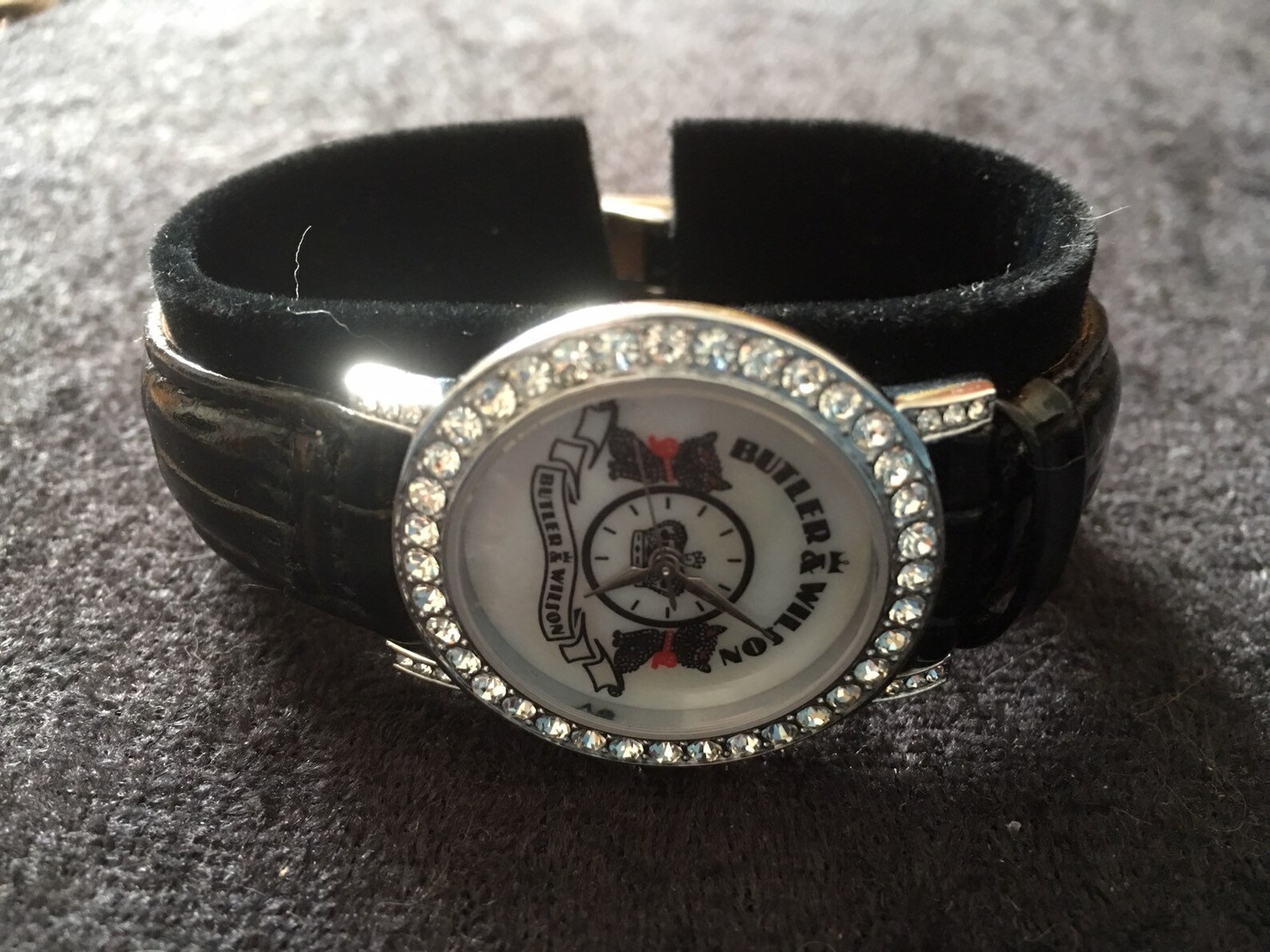 Vintage Butler and Wilson Quartz Cats watch with Diamonte | Etsy