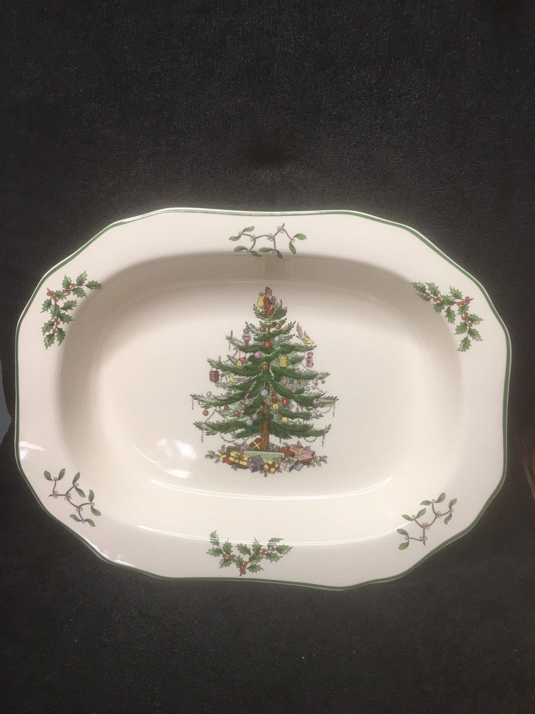 Brand New in Its Original Box Spode Christmas Tree 1938 Open Vegetable ...