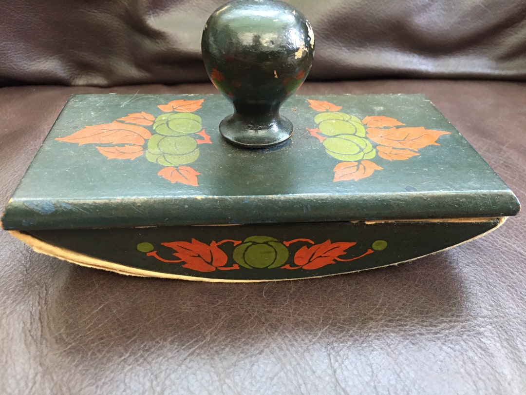 Rare Vintage Hand Painted Wooden Ink Blotter - Etsy