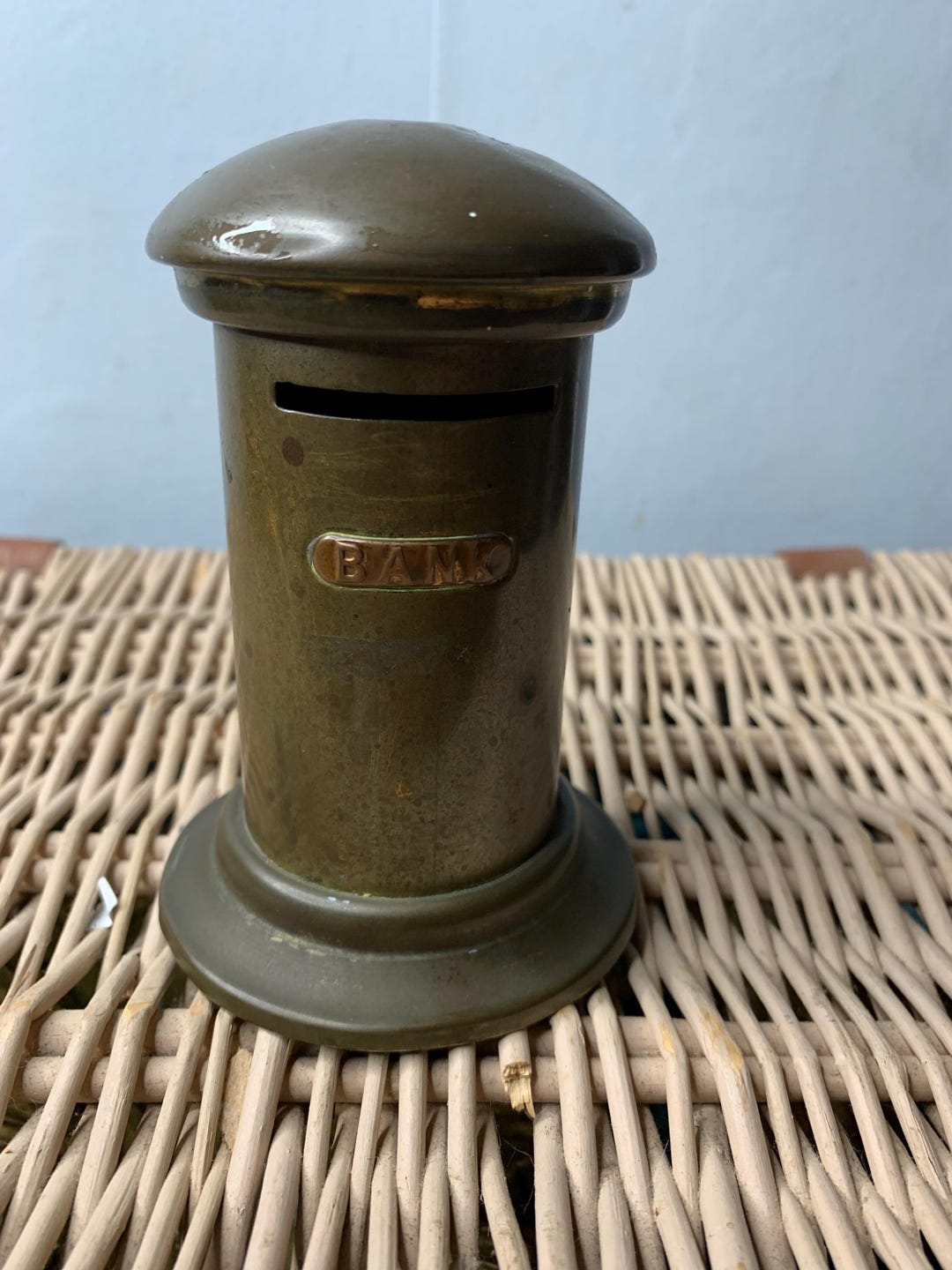 Vintage Brass Post Box Money Box - Etsy