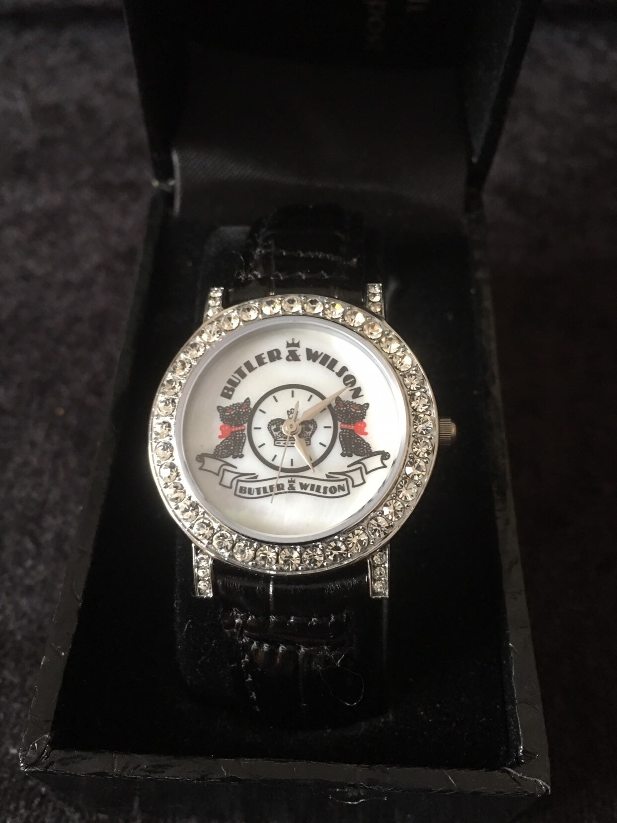 Vintage Butler and Wilson Quartz Cats watch with Diamonte | Etsy