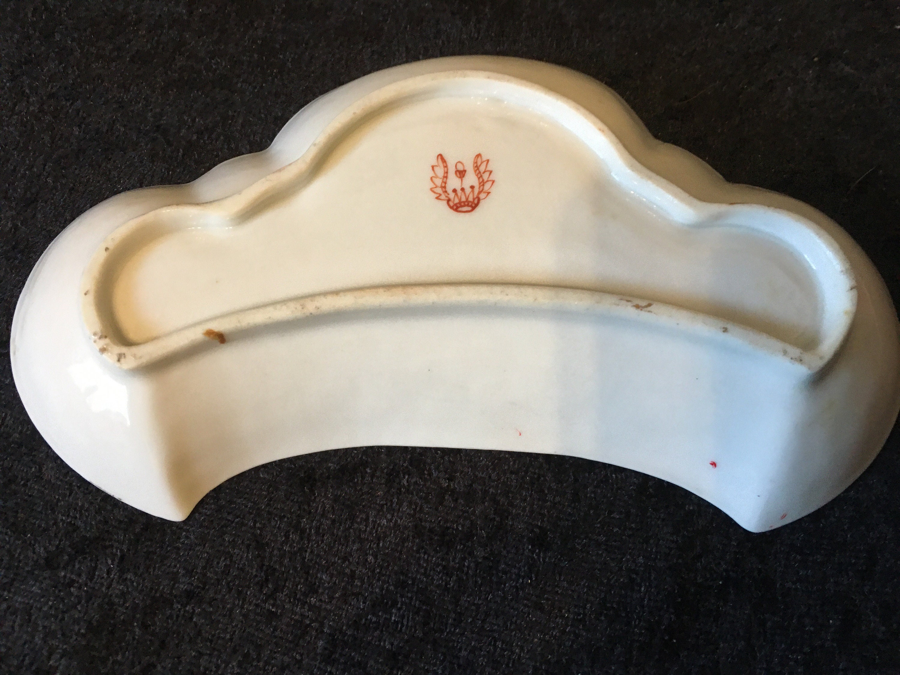 Very Rare and Early Antique Porcelain Inkwells Dish and Stand | Etsy