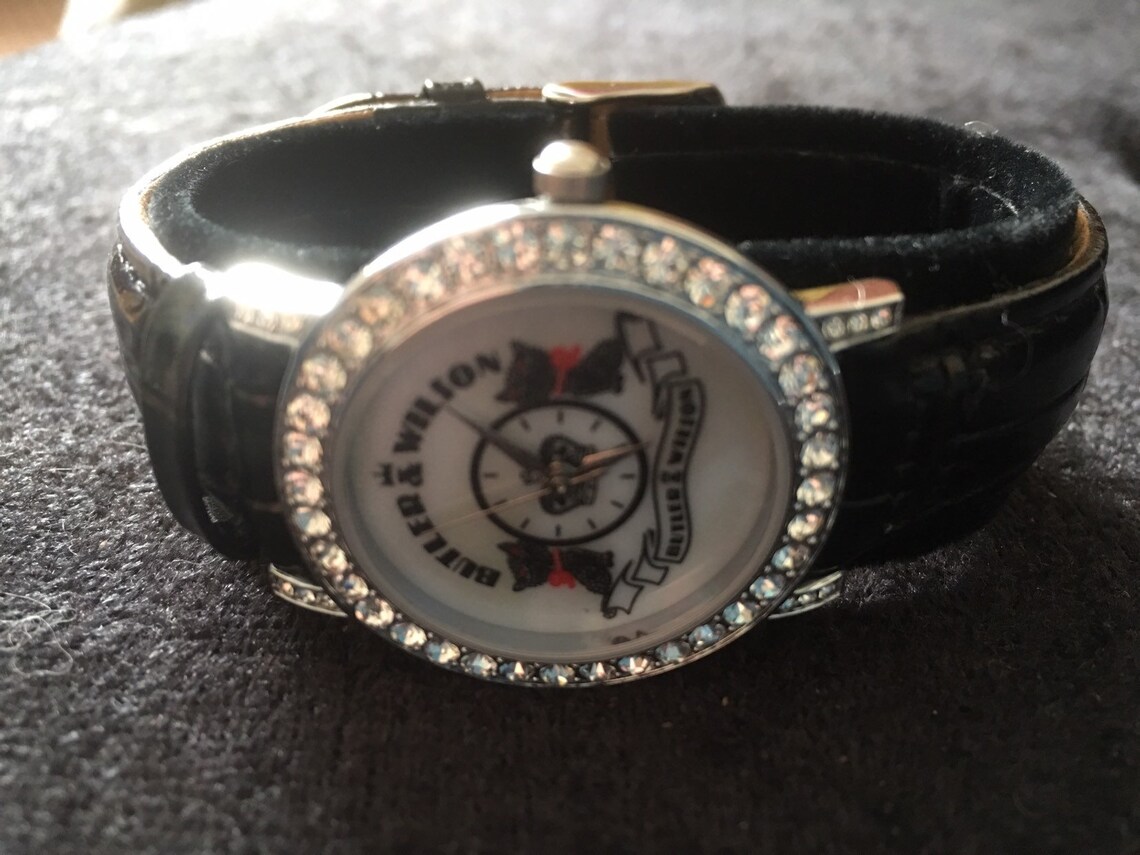 Vintage Butler and Wilson Quartz Cats watch with Diamonte | Etsy