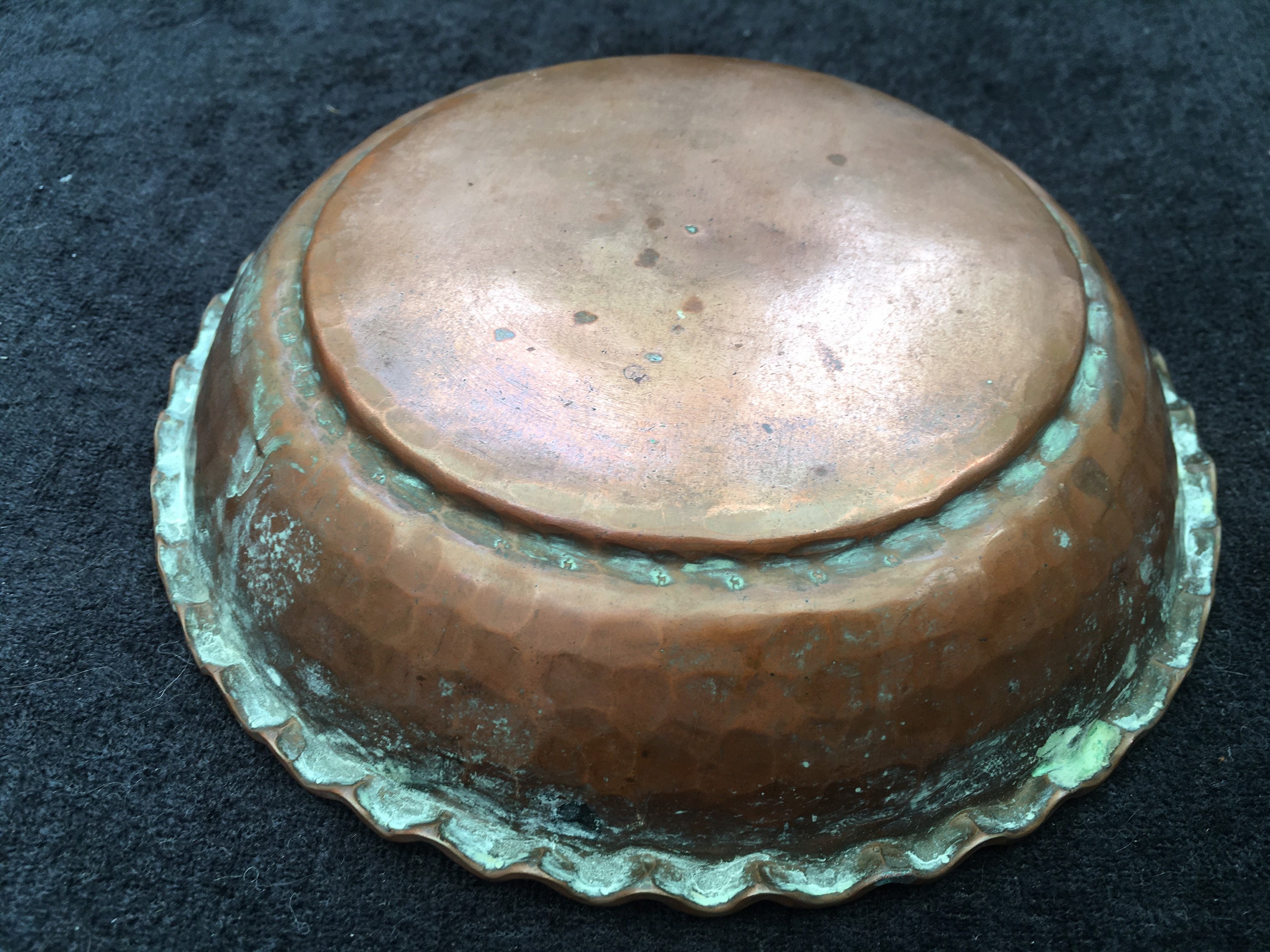 Rare Antique Large and small solid Copper Quiche / Flan dishes | Etsy