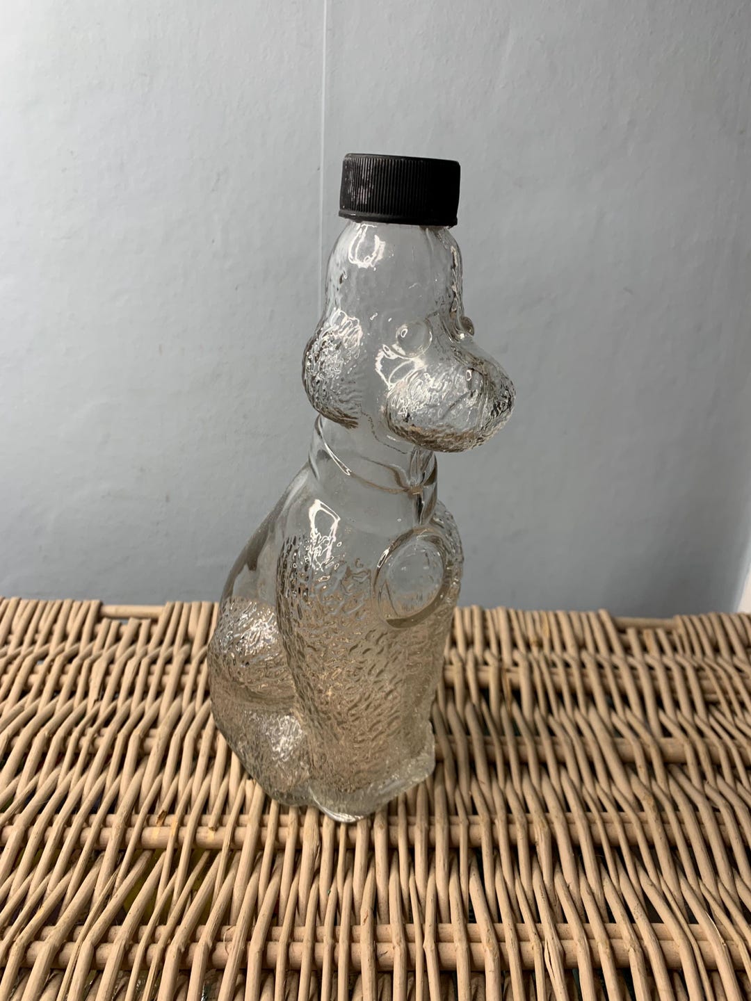 Vintage Durand Nimes Syrup Poodle Moulded Glass Bottle - Etsy