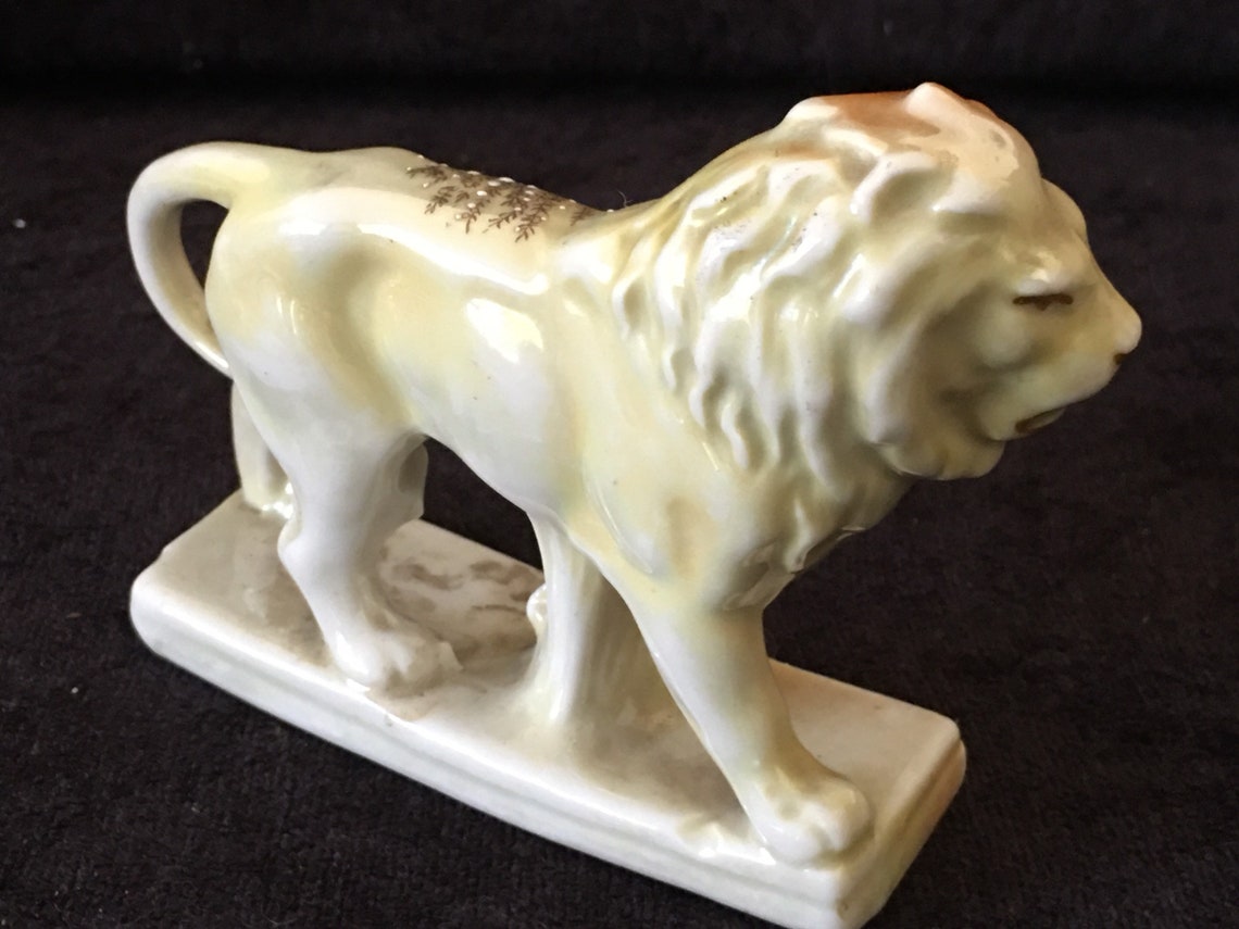 Vintage Crested Ware Lion Souvenir From Brighton - Etsy