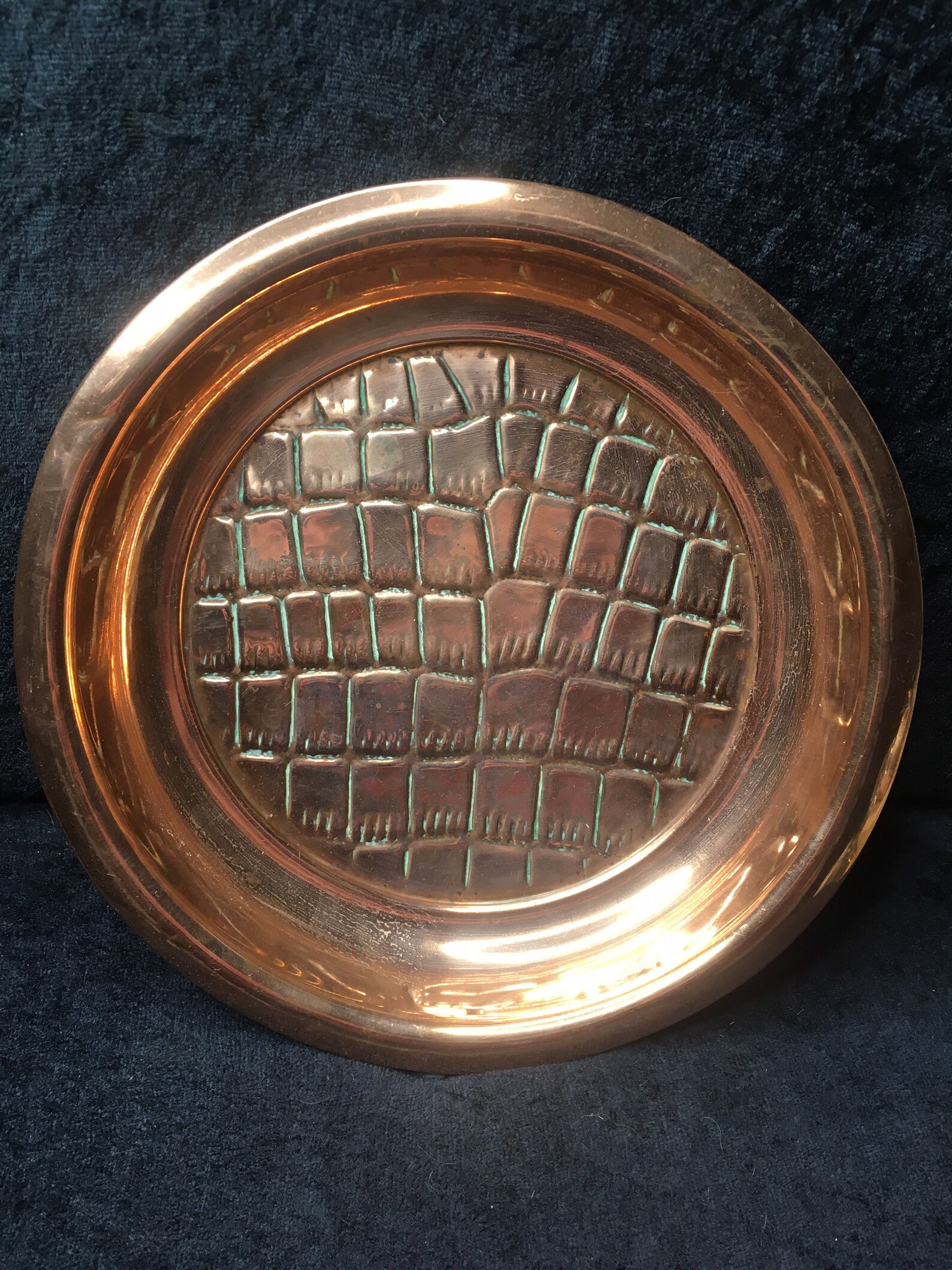 Vintage Joseph Sankey of Bilston Copper Plate / Tray Crocodile | Etsy