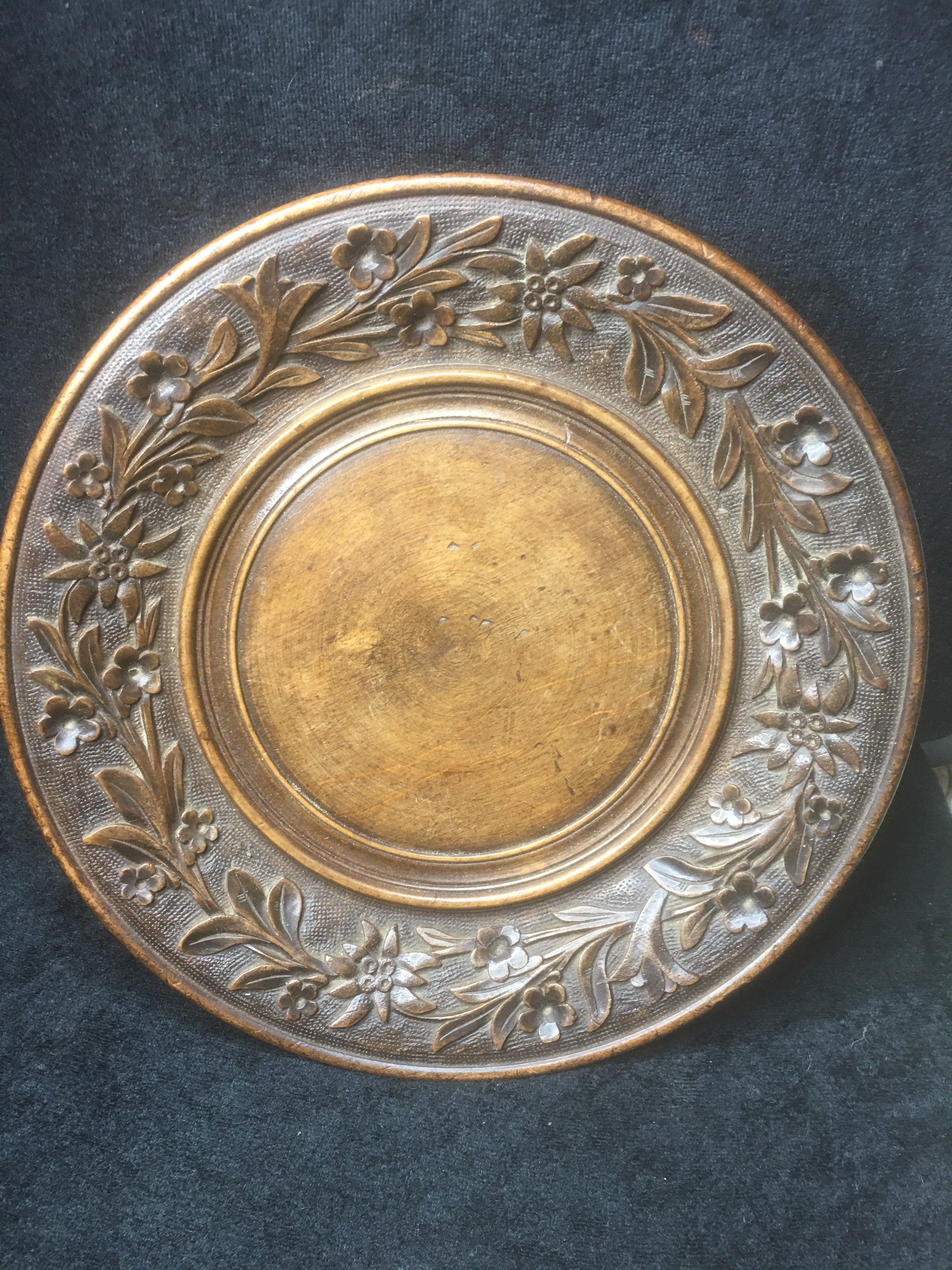 Exceptional Antique Black Forest Hand Carved Music Box Plate - Etsy