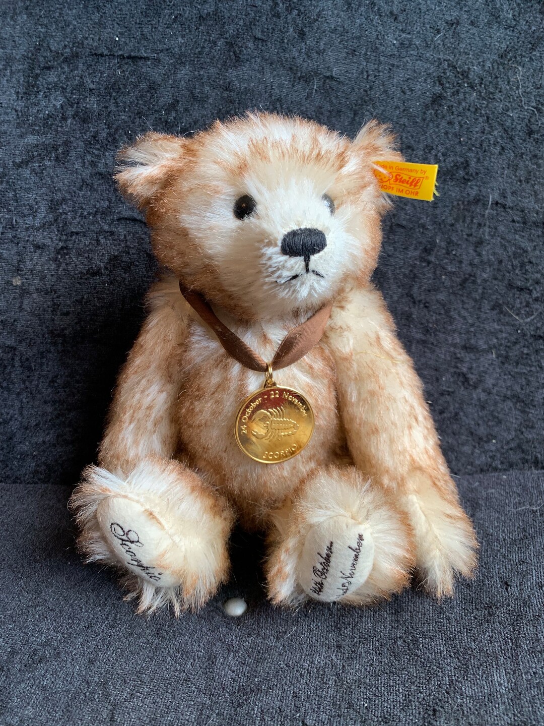 Rare STEIFF Scorpio Mohair Teddy Bear 24cm EAN654947 With Medal - Etsy UK