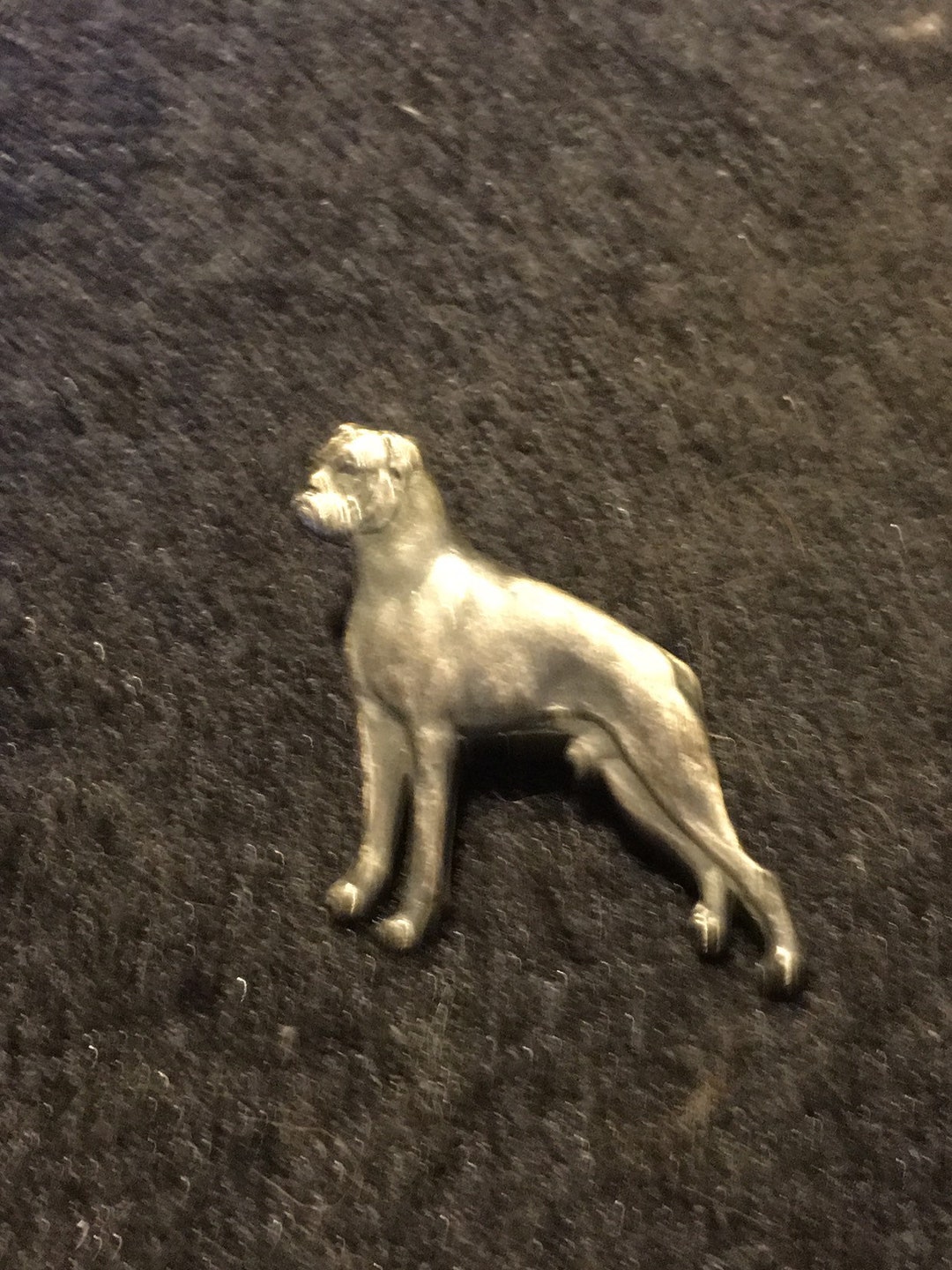Vintage Pewter Kenart Boxer Dog Brooch - Etsy