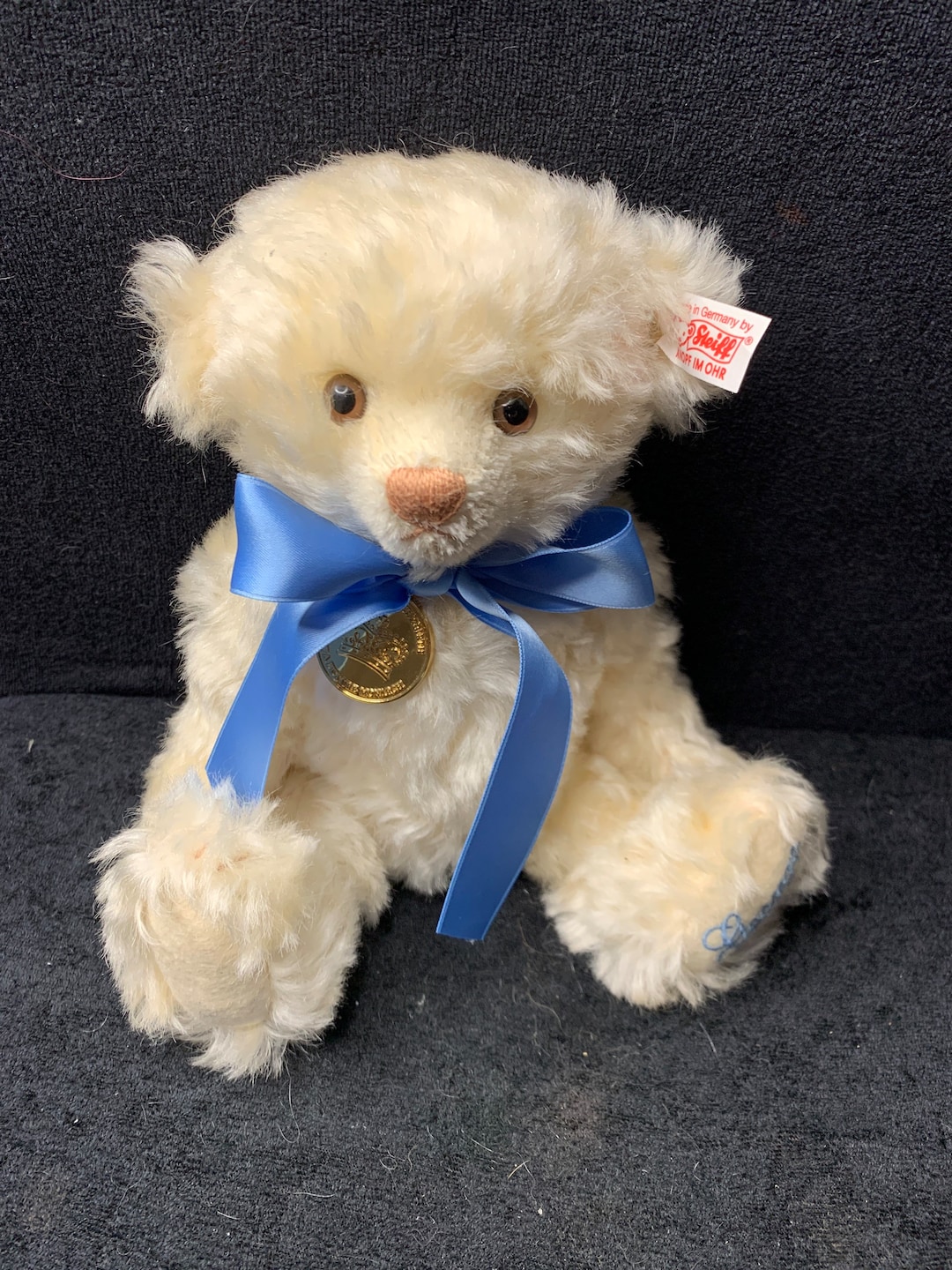 Rare STEIFF Royal George Baby Bear Mohair Teddy Bear 26cm EAN664113 ...