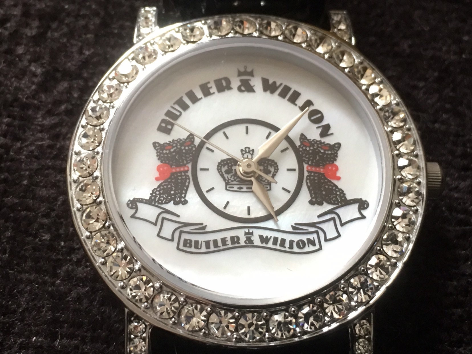 Vintage Butler and Wilson Quartz Cats watch with Diamonte | Etsy