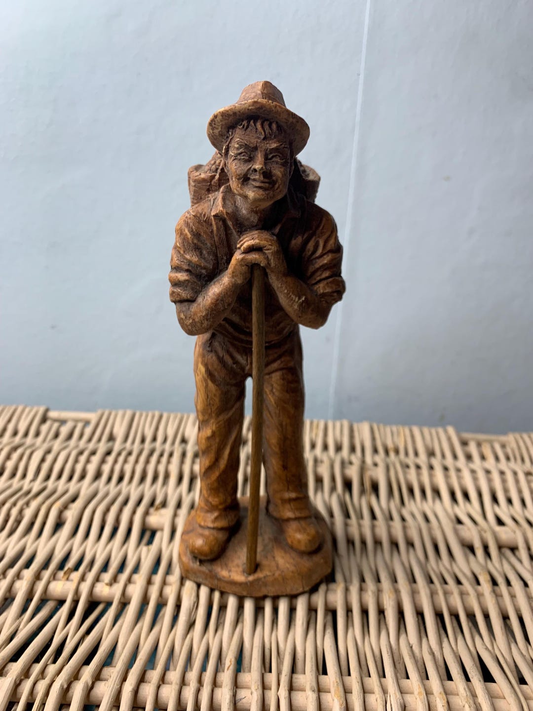 Vintage Resin Figure of a Grape Picker - Etsy