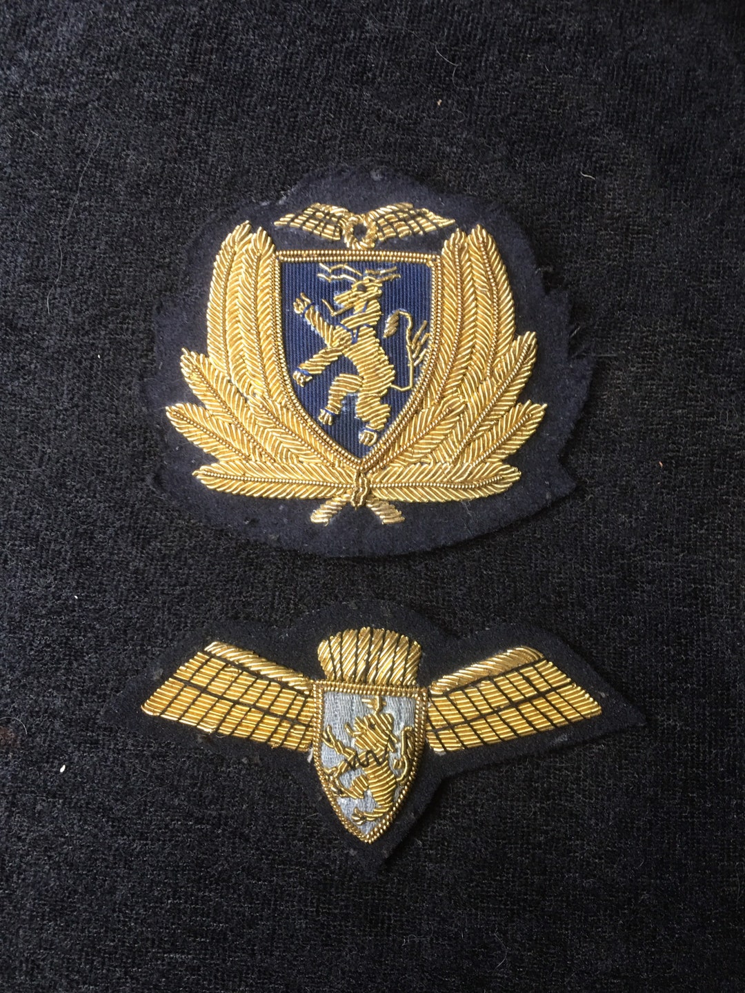 Vintage British Caledonian Bullion Badge Pilots Wings and Officers Cap ...
