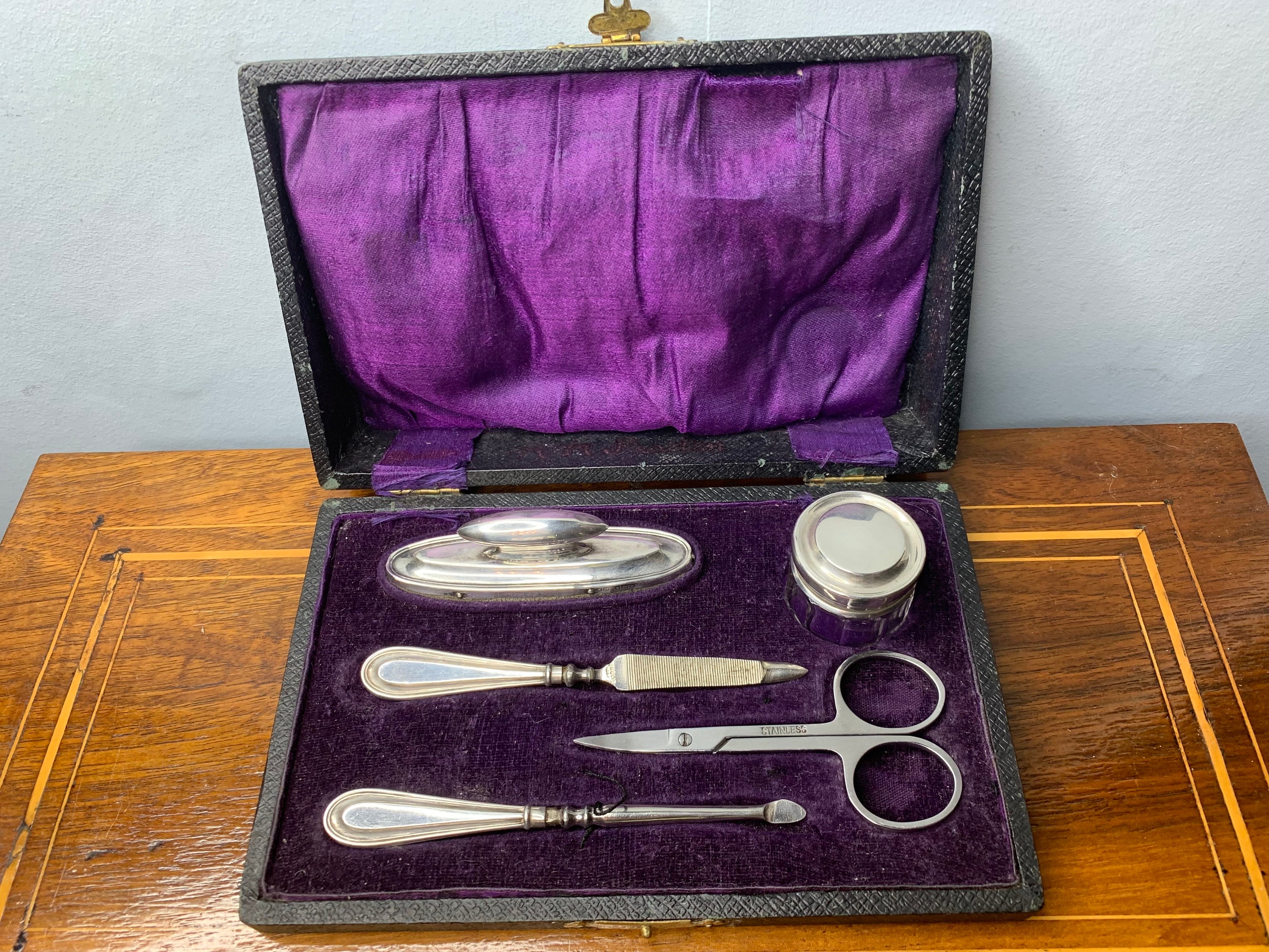 Vintage Art Deco Henry Matthews Sterling Silver Manicure Set 1917 - Etsy