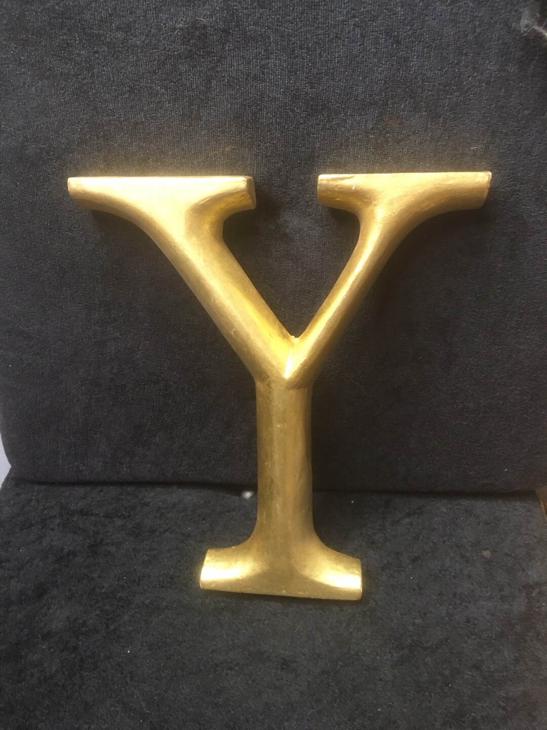 Vintage Golden Y Letter - Etsy