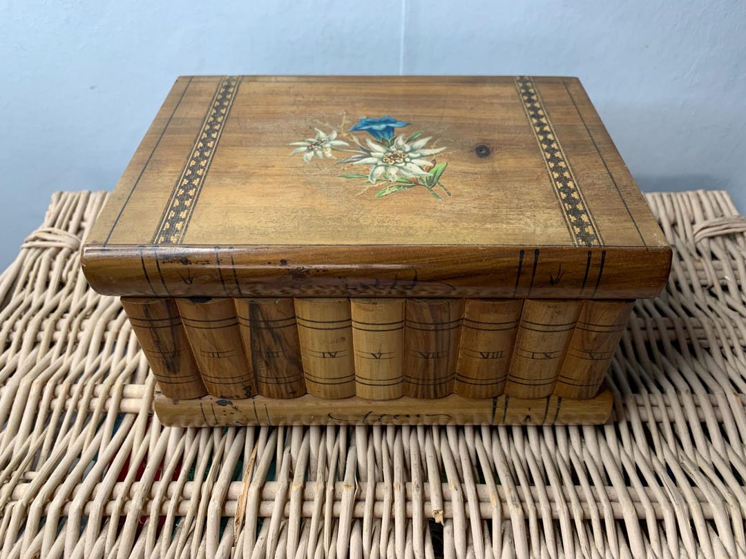Antique Swiss / Italian Puzzle Box Hand Made Wooden Jewllery Box - Etsy