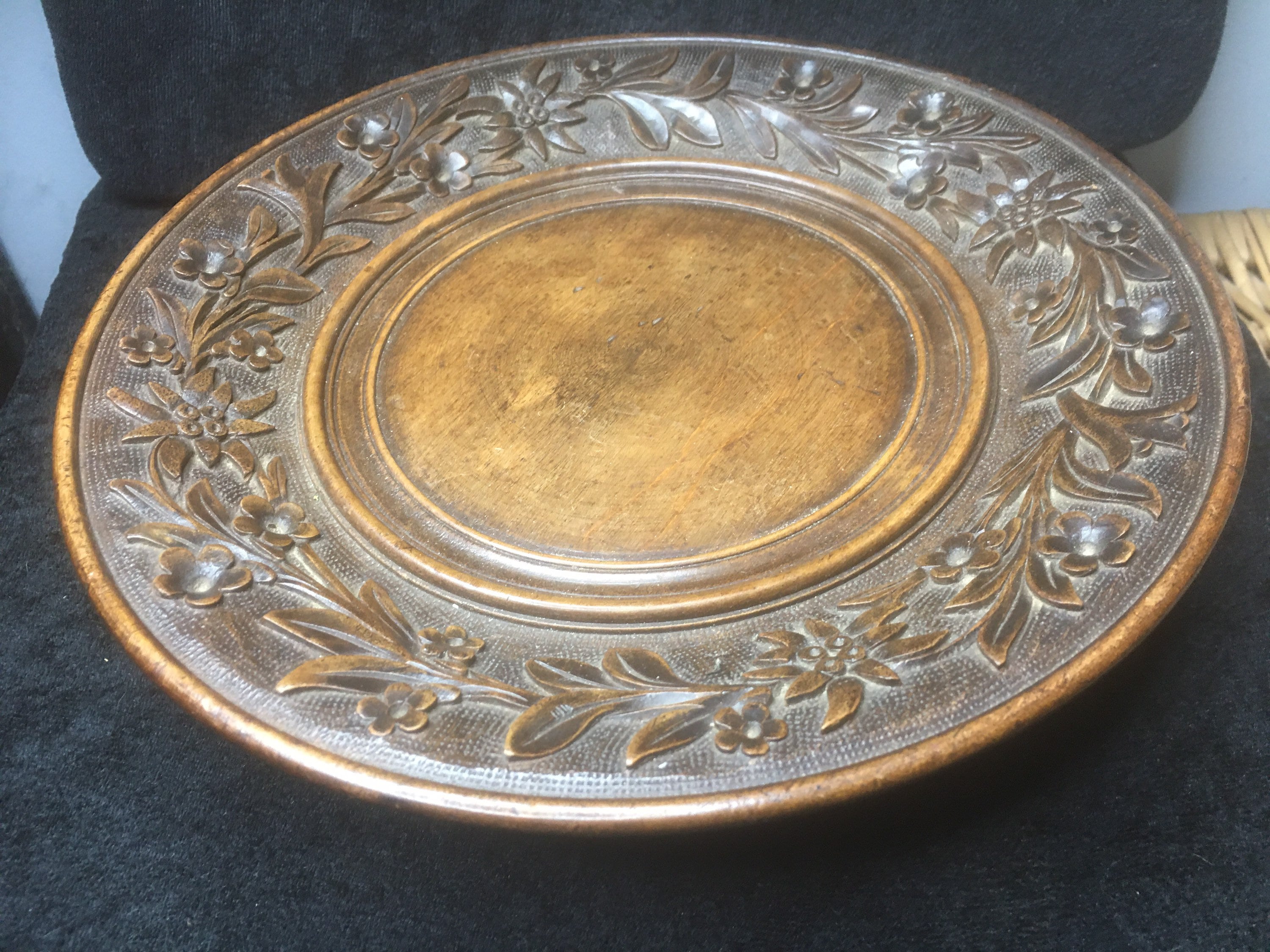Exceptional Antique Black Forest Hand Carved Music Box Plate - Etsy