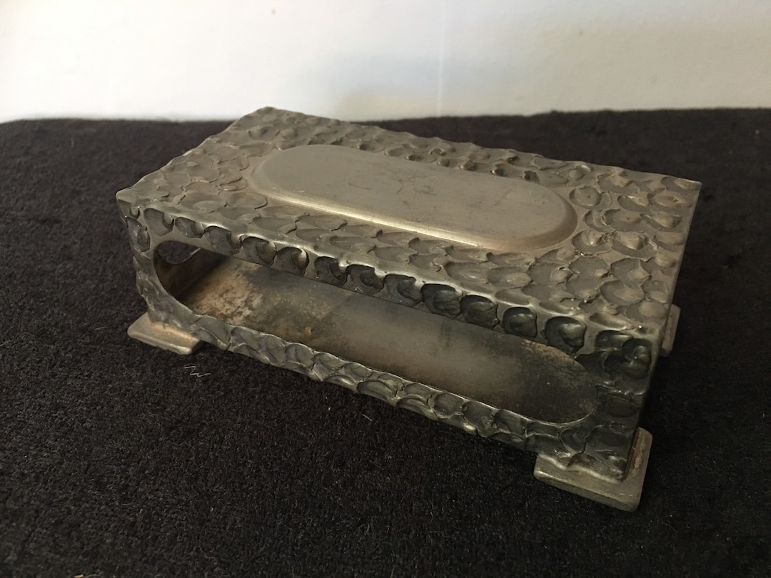 Vintage Norwegian Perletinn Hammered Pewter Matchbox Cover / Holder - Etsy